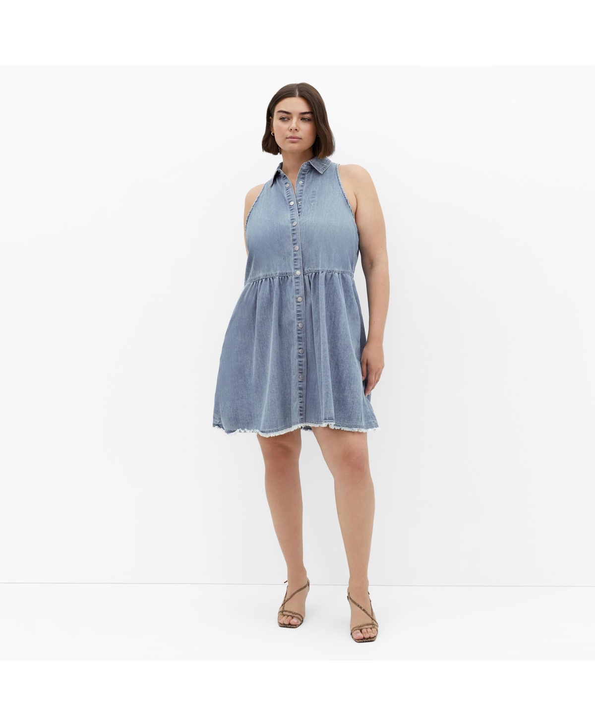 Click here for City Chic Plus Size Dulce Sleeveless Dress - Light... prices