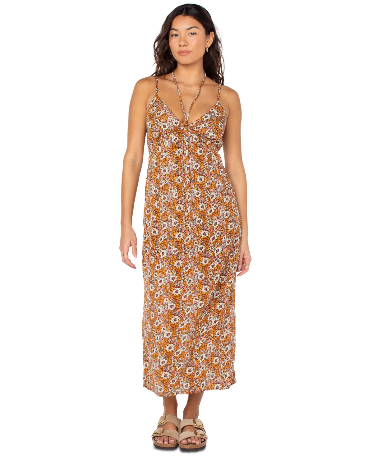 Click here for Roxy Juniors Sunshine Crush Sleeveless Midi Dress... prices