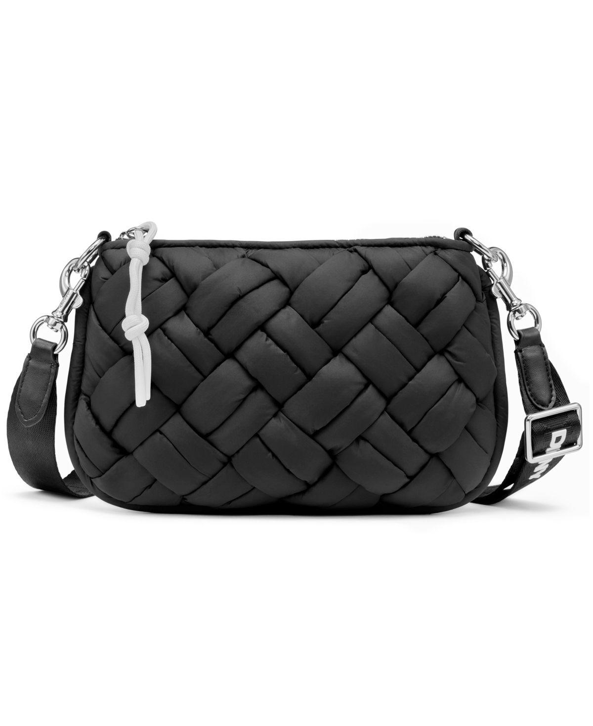 Click here for Dkny Nadia Small Quilted Crossbody Bag - Black/sil... prices