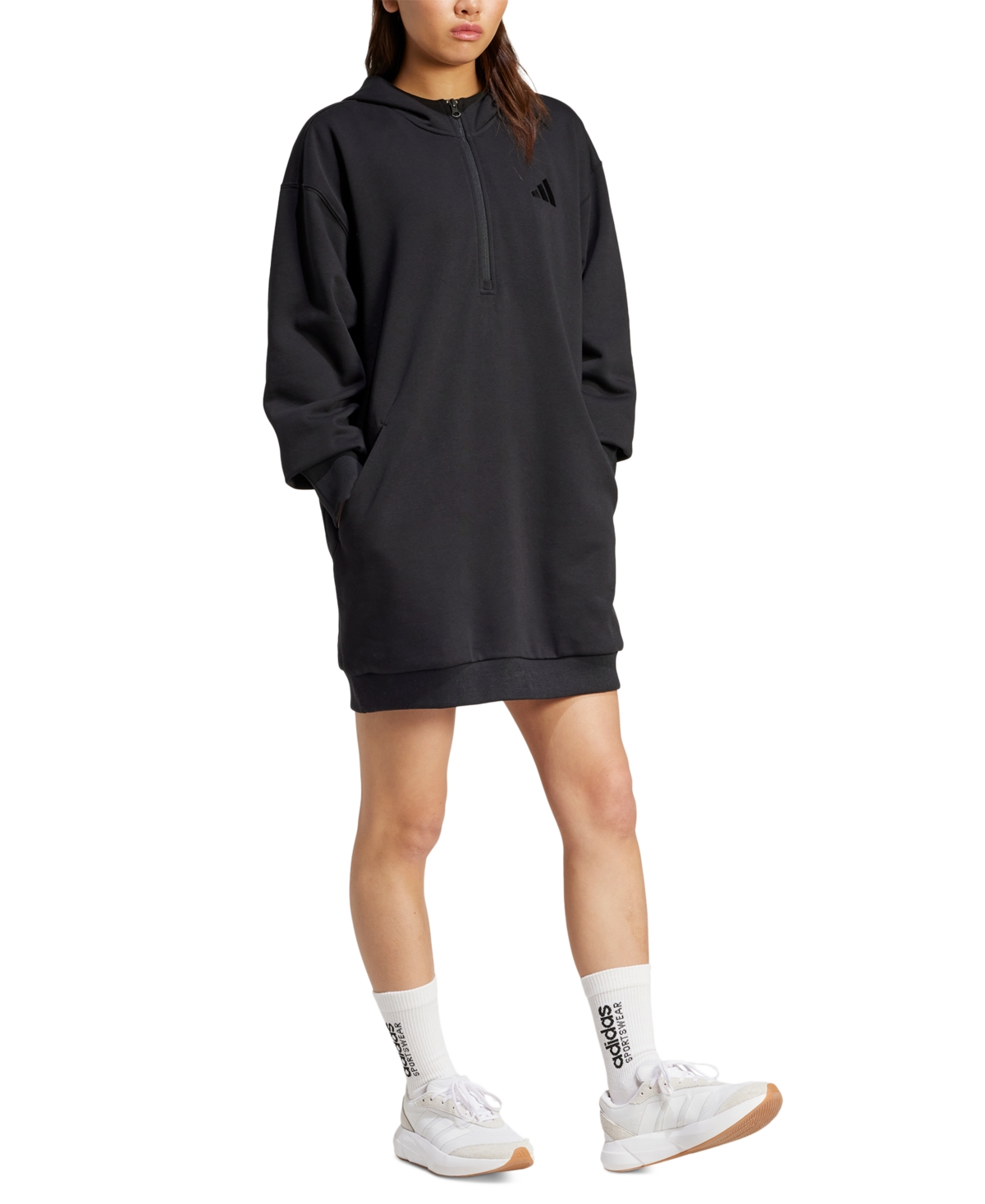 Click here for adidas Womens All Szn Fleece Loose Dress - Black prices