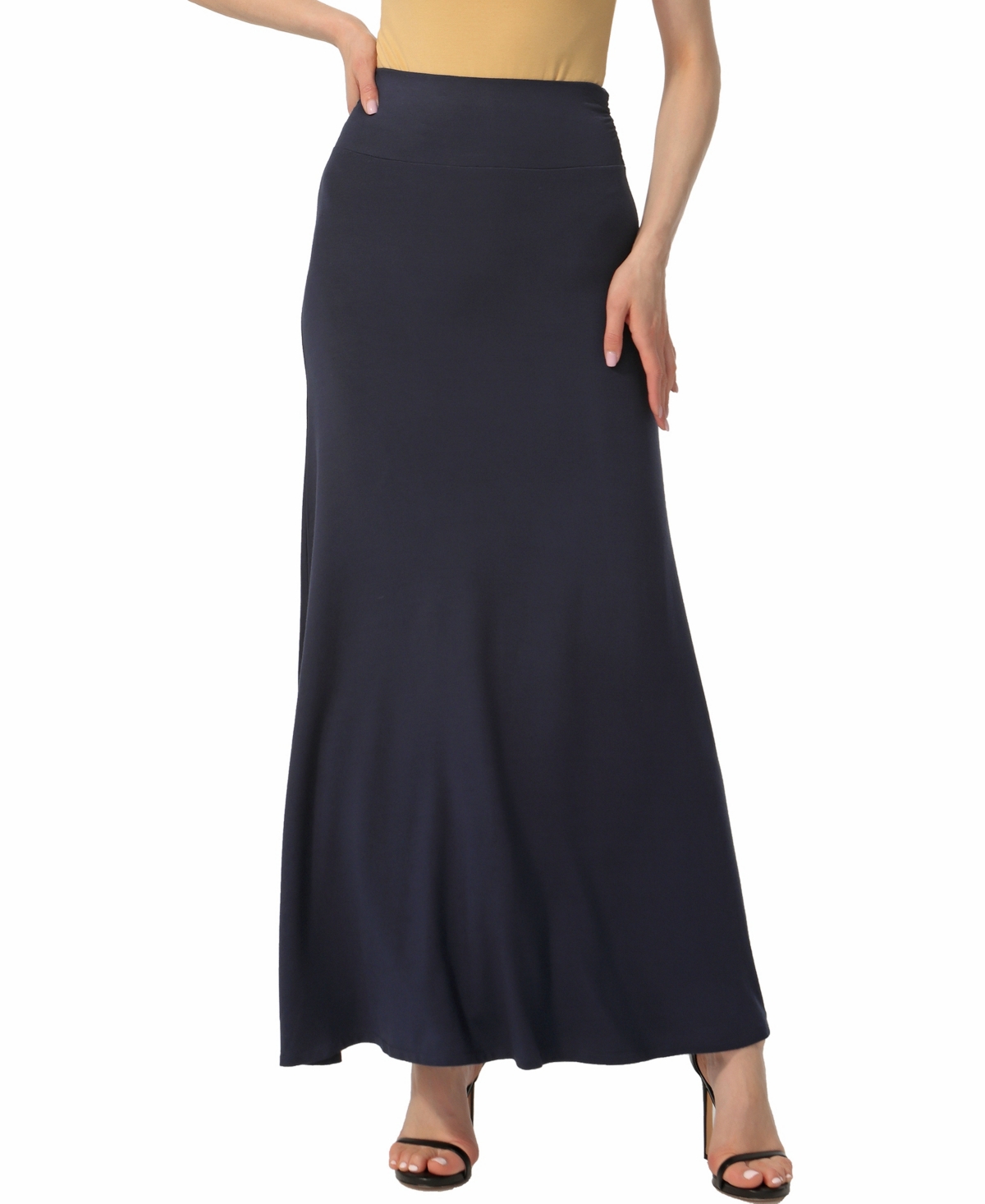 Click here for kimi + kai Womens Waist Ruched Pull On Maxi Skirt... prices