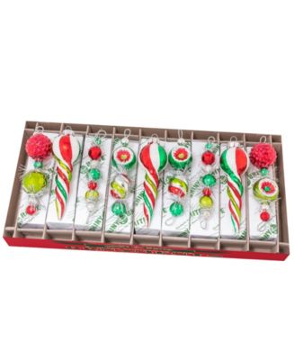 Shiny Brite Holiday Splendor Shape Icicles, Set of 9 - Macy's