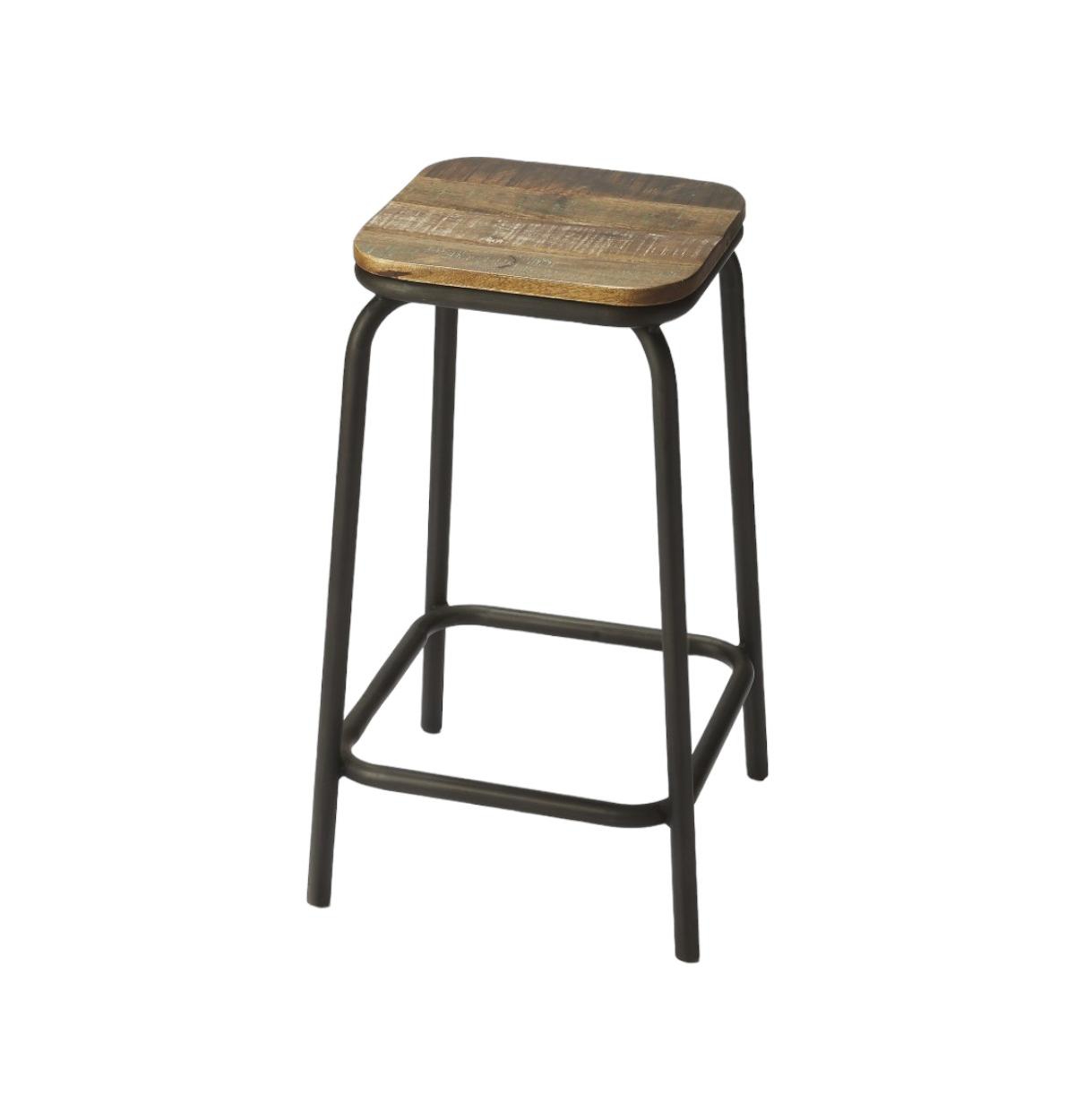 Click here for Solid Wood and Iron Backless Counter Height Bar Ch... prices