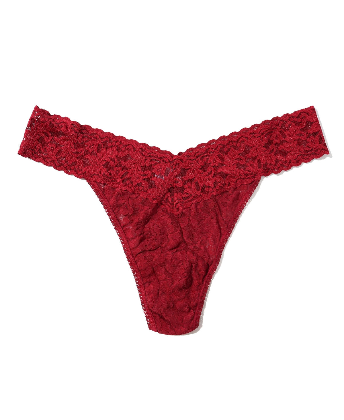 Hanky Panky Womens Signature Lace Original Rise Thong - Wild Berries Red