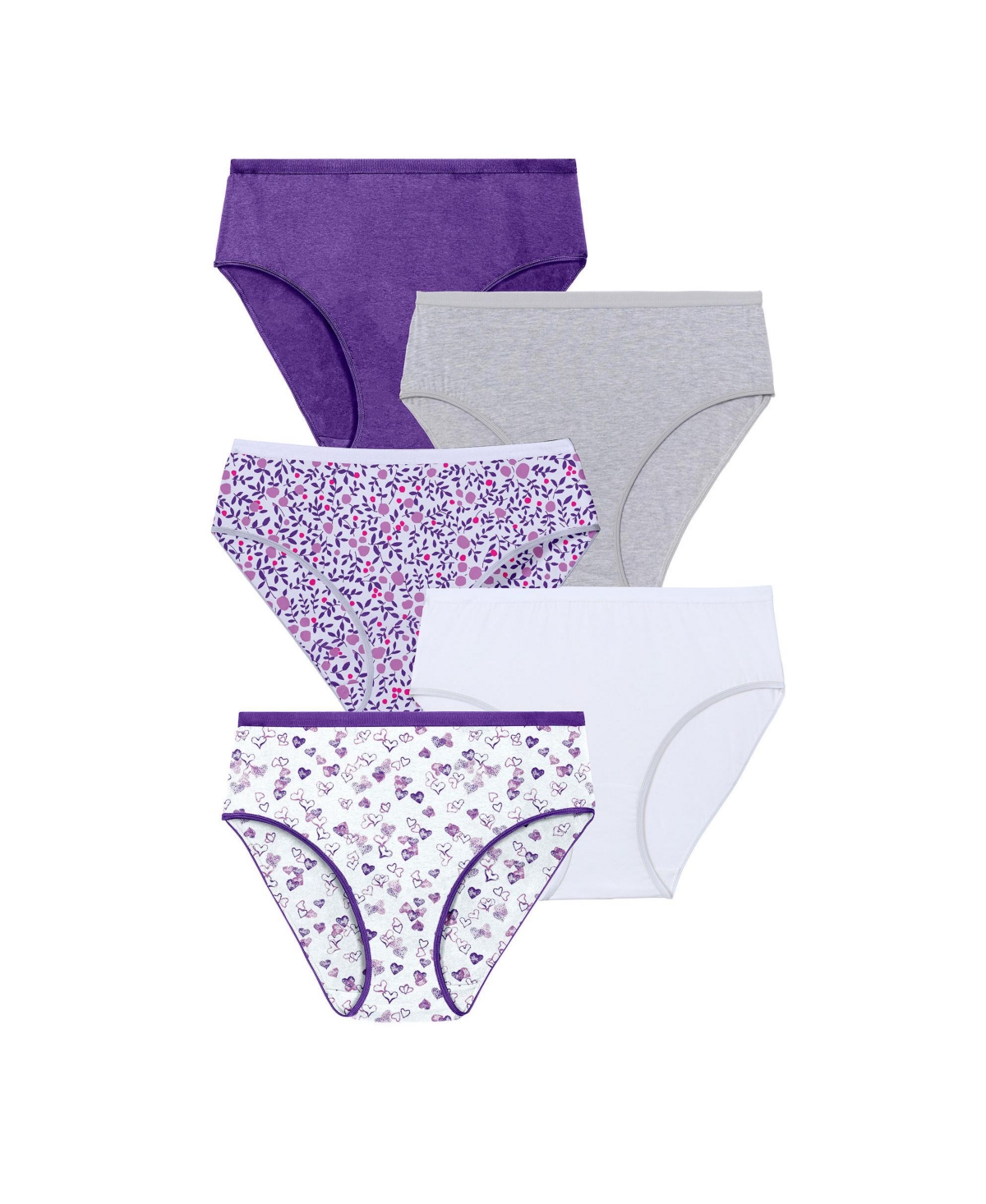 Click here for Comfort Choice Womens Hi-Cut Cotton Brief 5-Pack -... prices