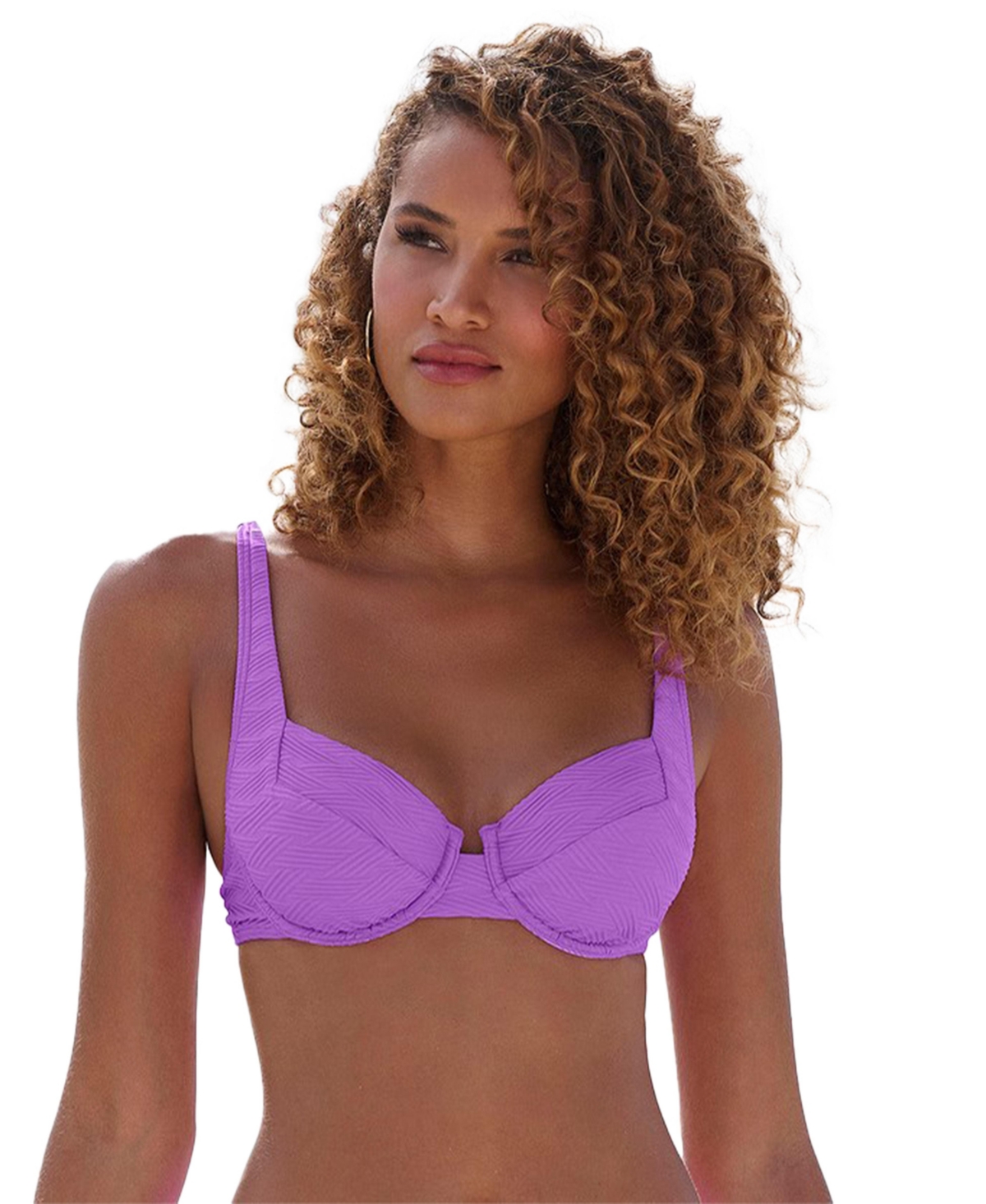 Click here for Lascana Womens Textured Balconette Underwire Bikin... prices