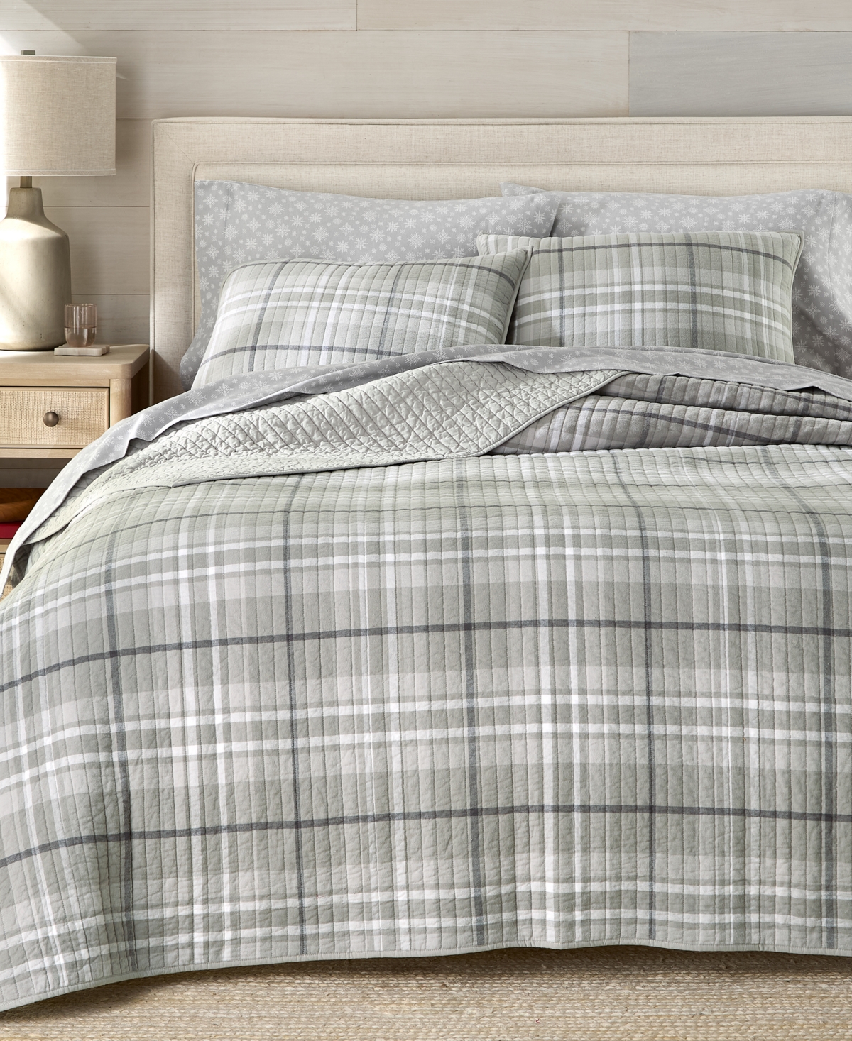 Click here for Charter Club Brushed Cotton Plaid 2-Pc. Quilt Set... prices