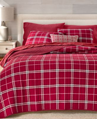 Click here for Charter Club Brushed Cotton Plaid Quilt Sets Macys... prices