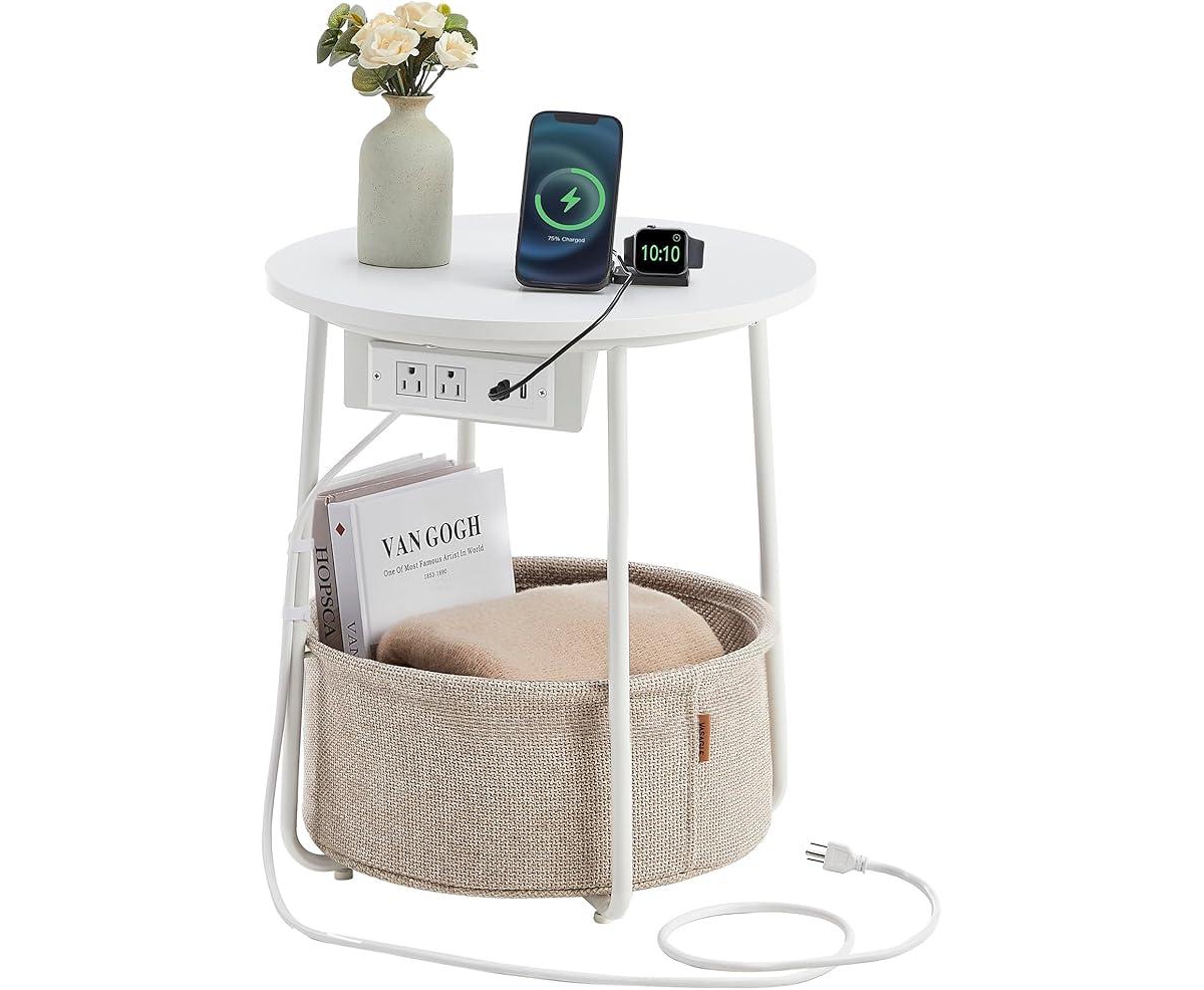 Click here for Songmics Home End Table - Matte white prices