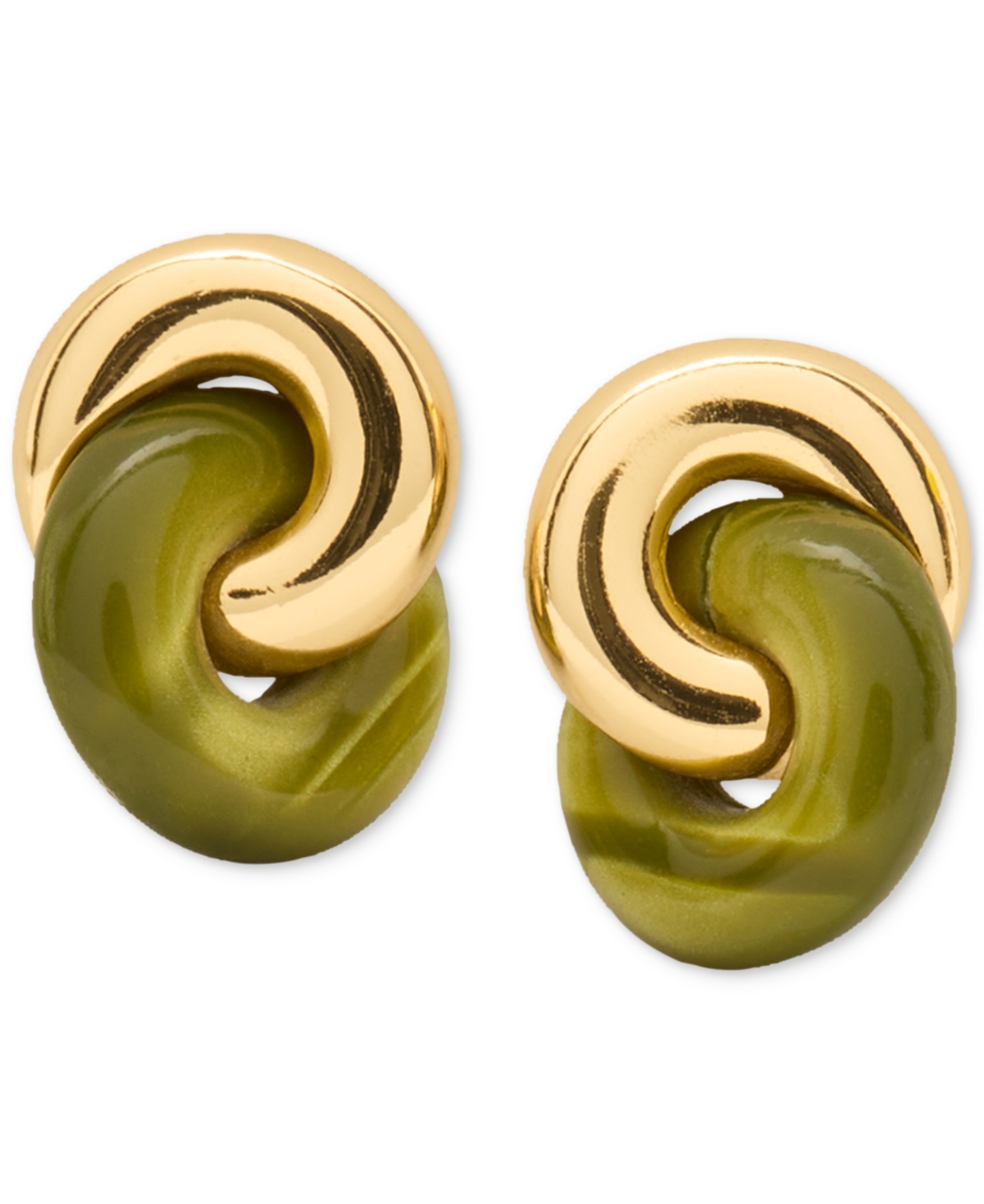 Click here for kate spade new york Two-Tone Interlock Stud Earrin... prices