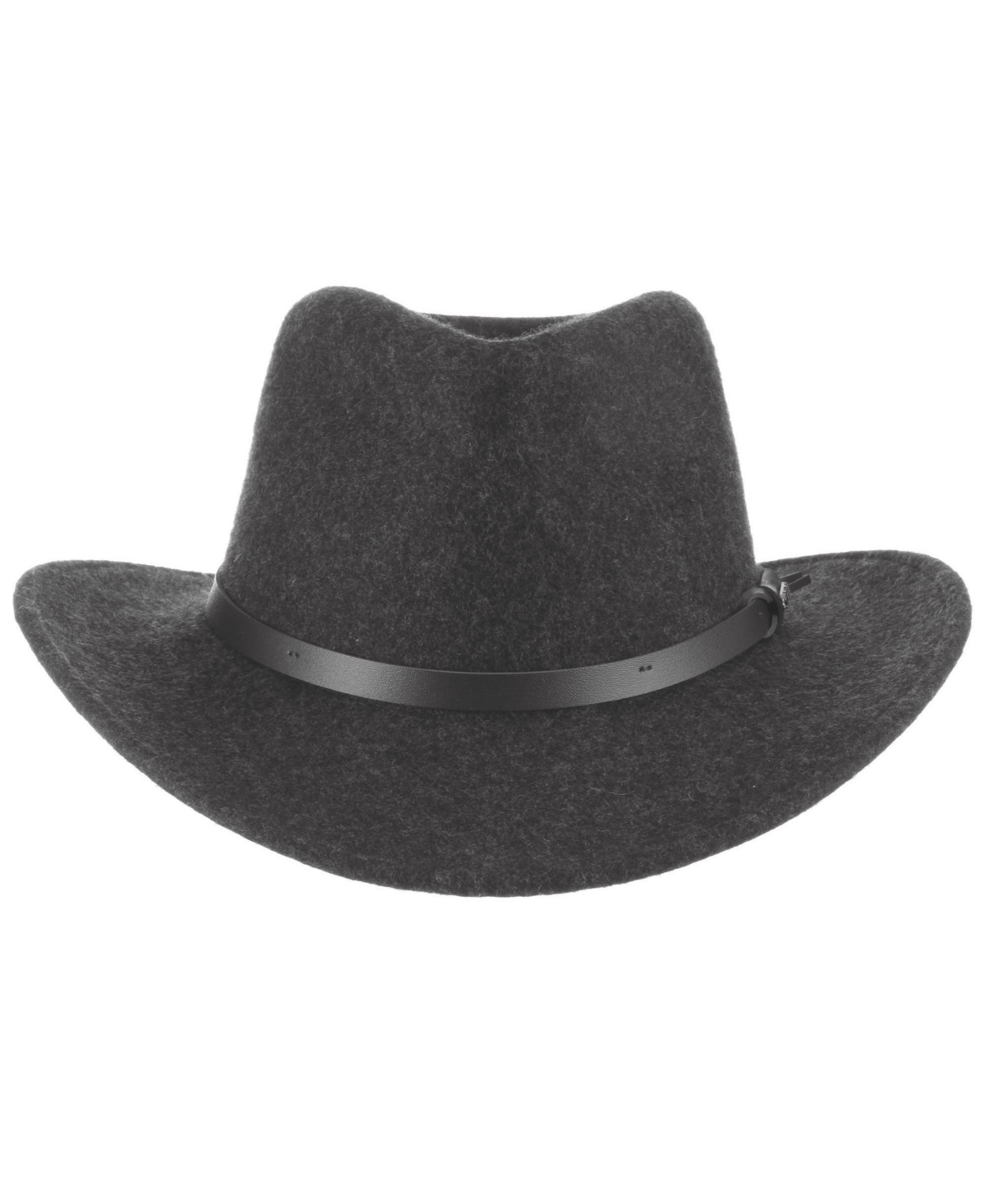 Click here for Scala Mens Mix Crush Felt Outback Hat - Charcoal prices