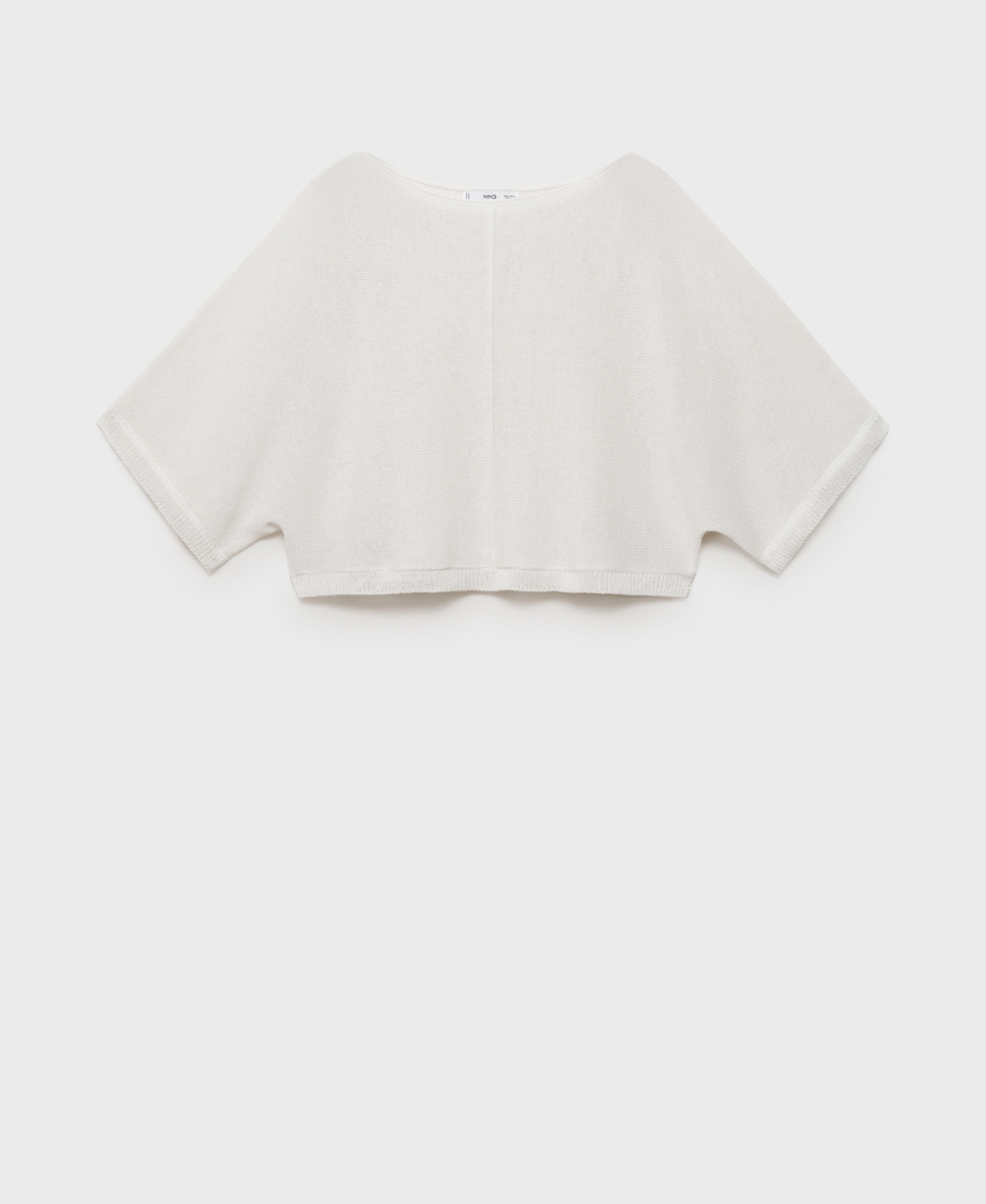 Click here for Mango Womens Oversized Fine-Knit Sweater - White prices