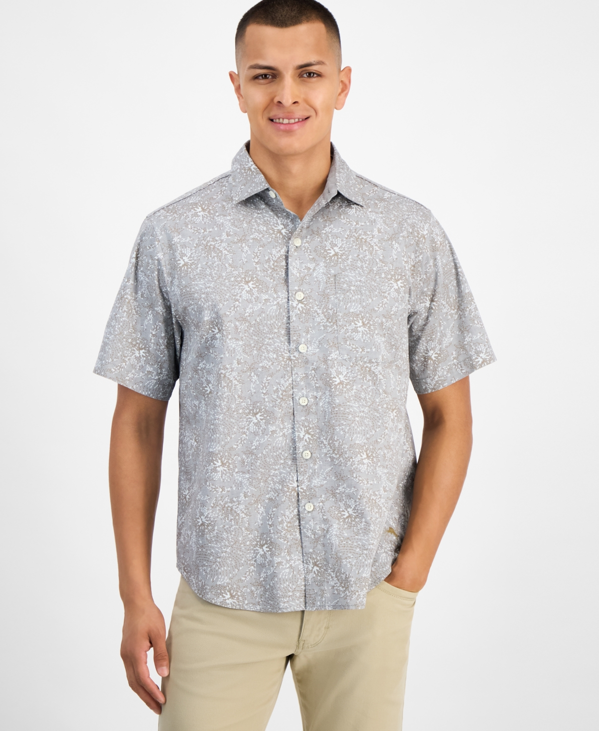Click here for Tommy Bahama Mens Tropical Twilight Cotton Chambra... prices