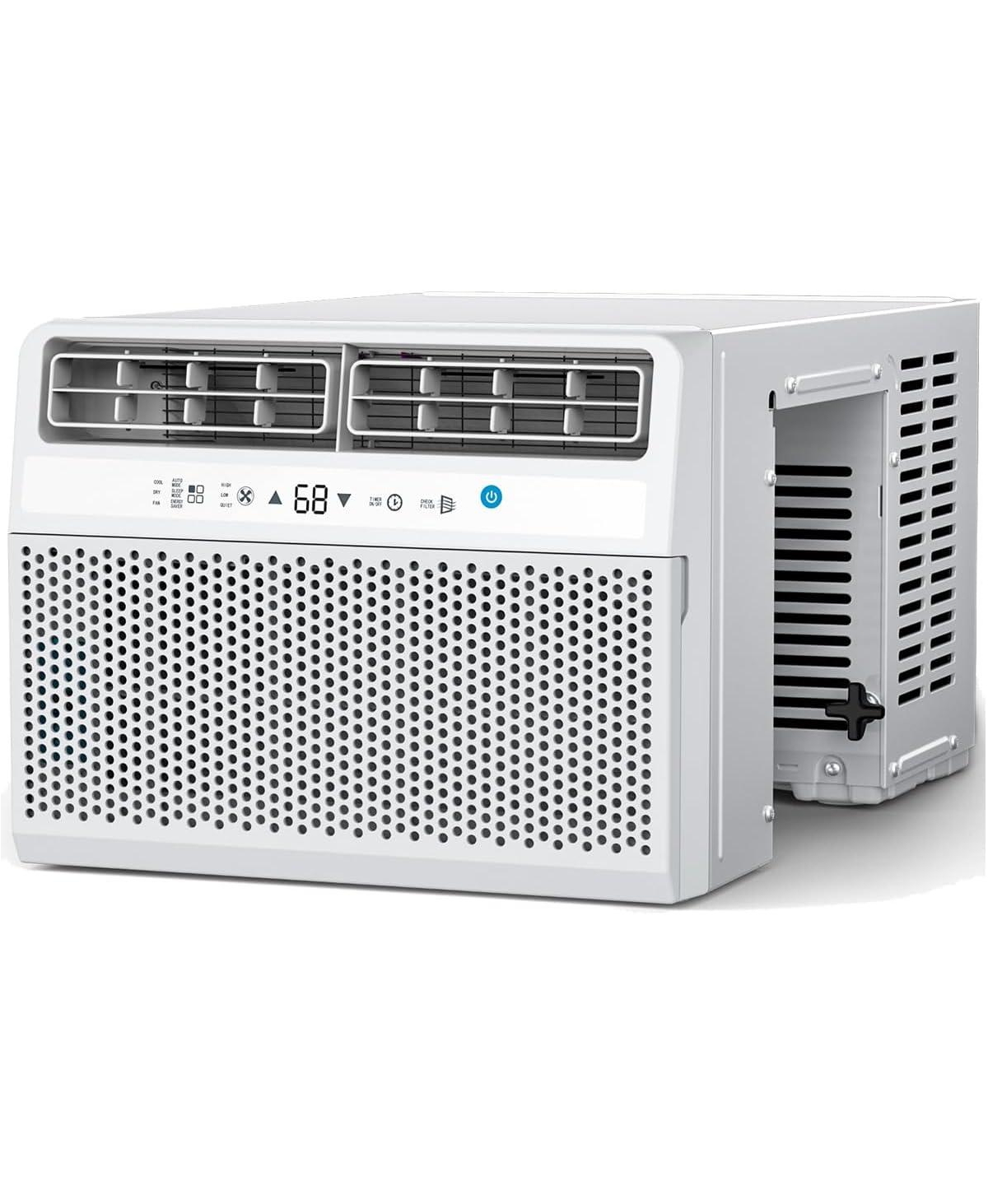 Cowsar Window Air Conditioners with 10000 Btu capacity  Ideal for room up to 450 Sq. Ft  Window Ac with Cooling  Dehumidifier  Fan  Equipped with remo