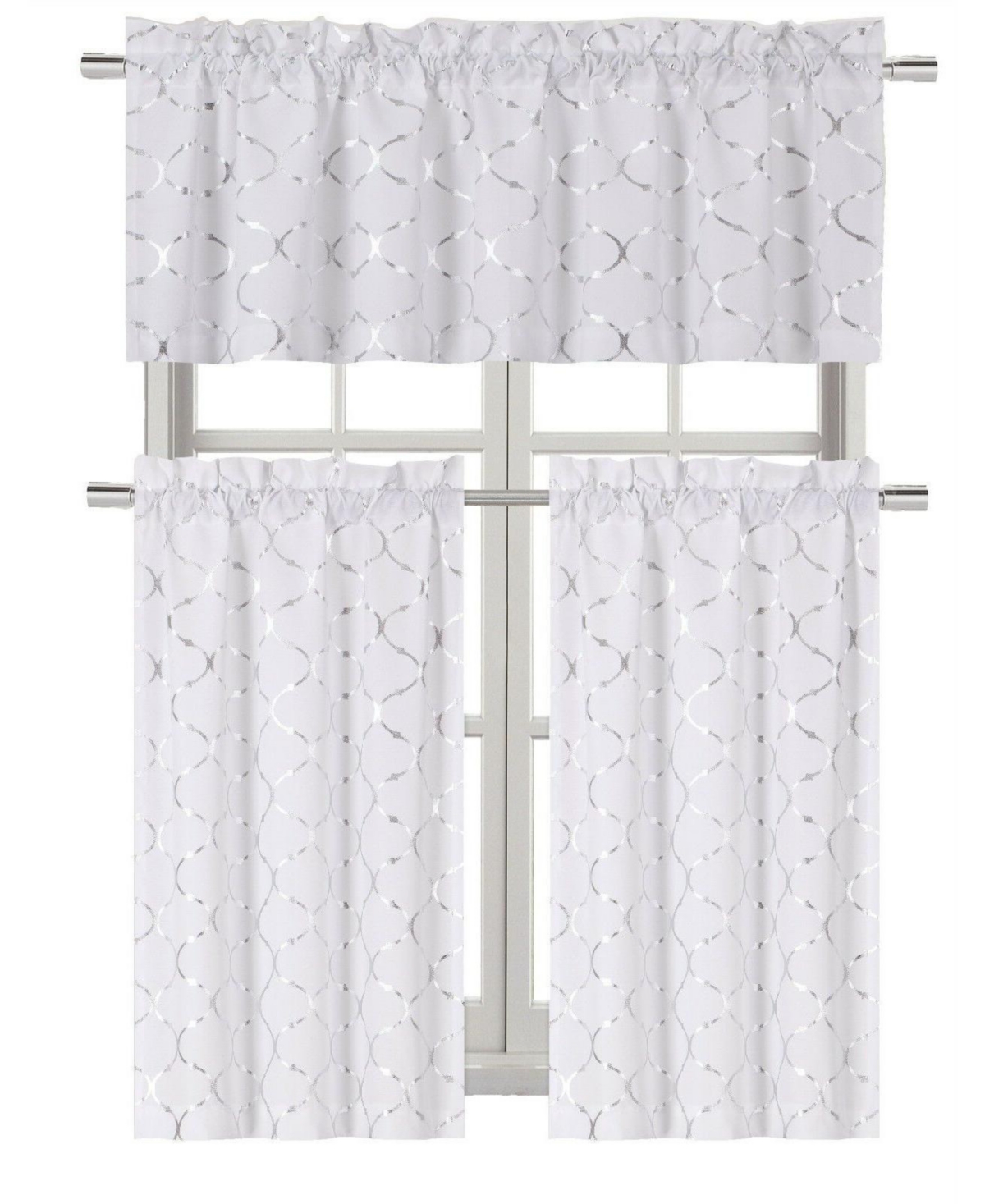 Click here for Kate Aurora Metallic Lattice Clover Ultra Luxuriou... prices