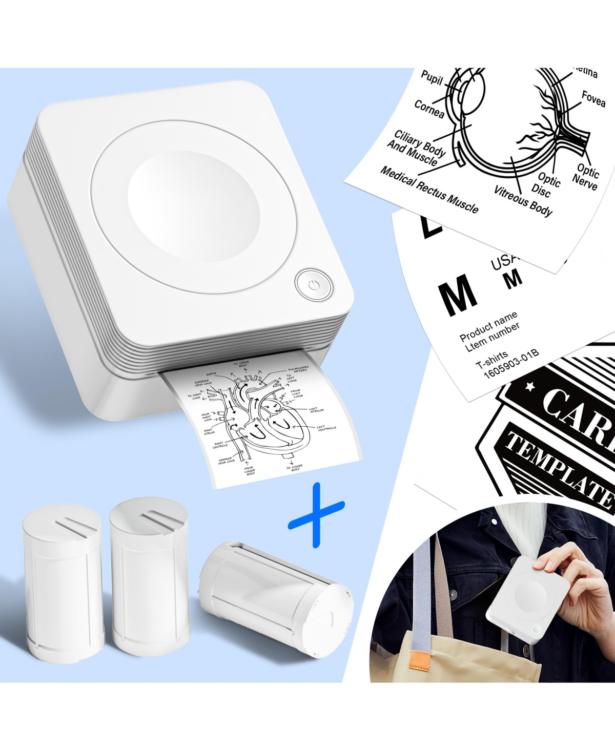 Click here for Polono Sticker Printer  PM230-a Mini Thermal Print... prices