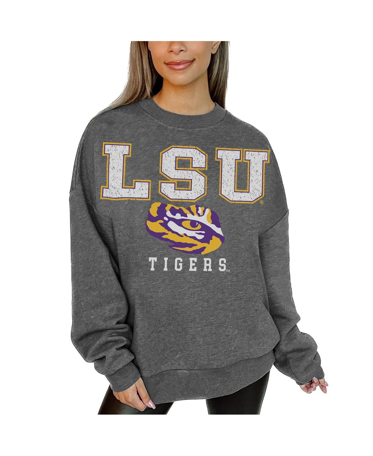 Click here for Womens Heather Charcoal Lsu Tigers Oversized Distr... prices
