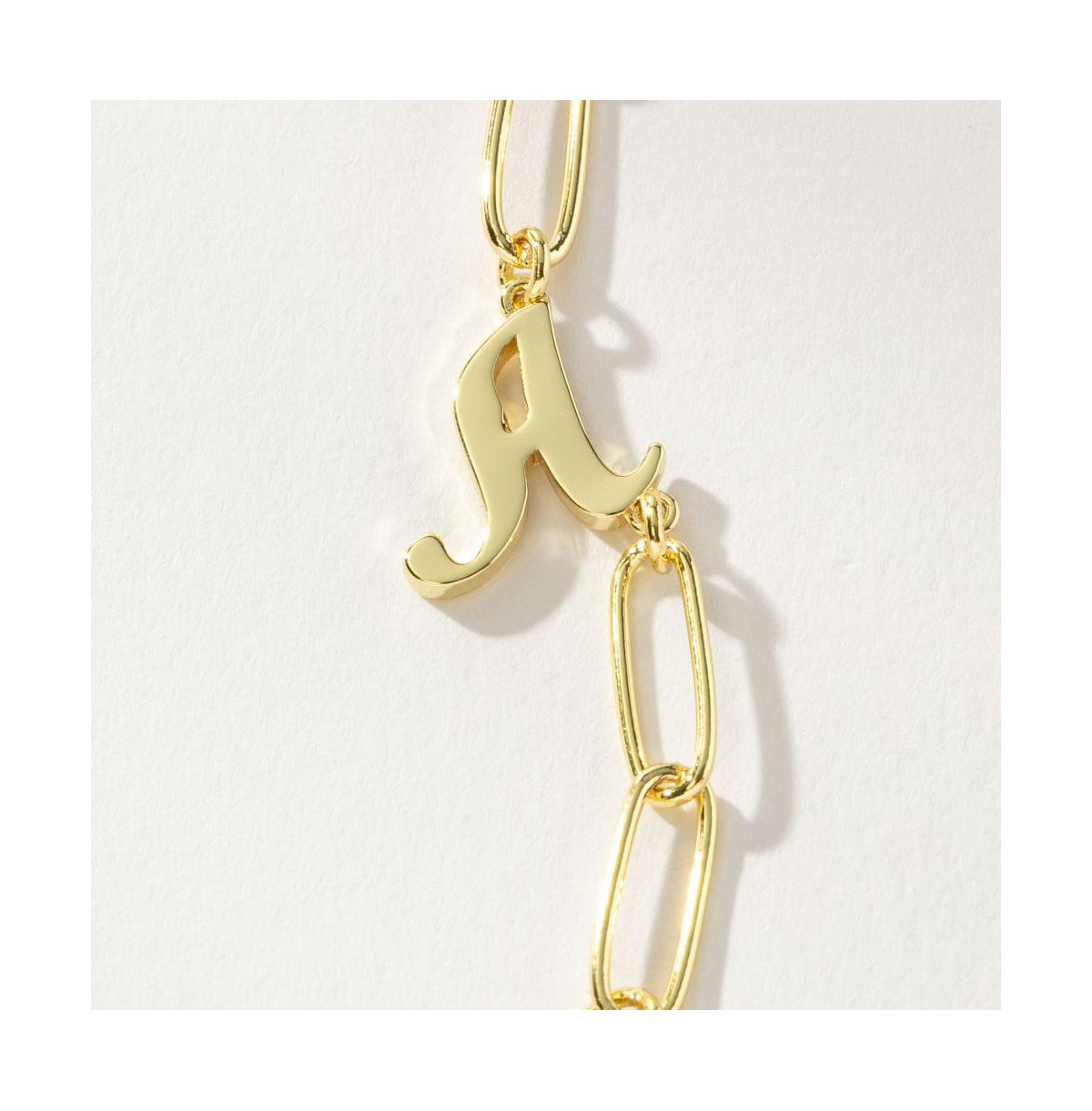 Click here for 14k Gold-Plated Cursive Initial Necklace - Gold a prices