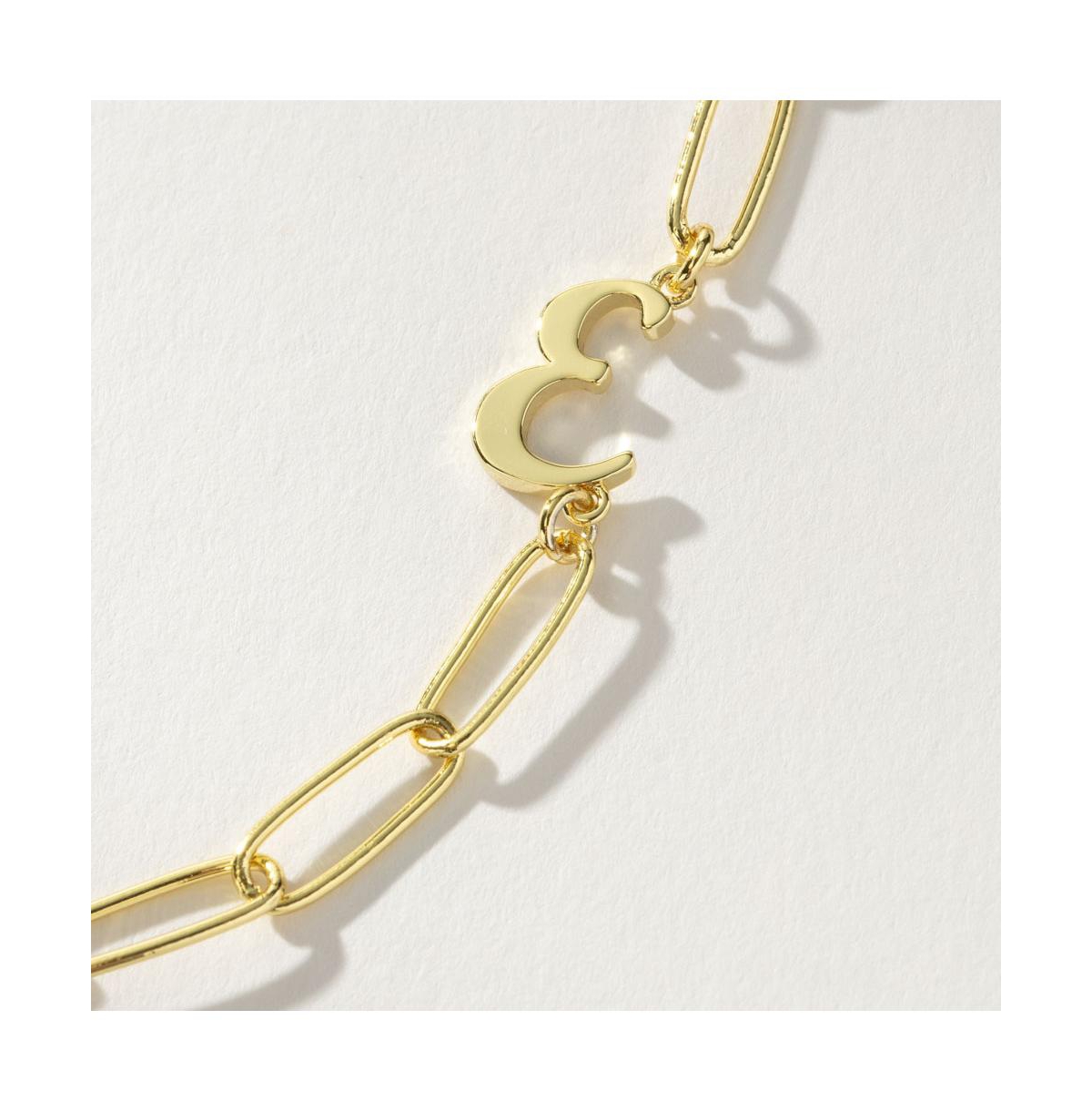 Click here for 14k Gold-Plated Cursive Initial Necklace - Gold e prices