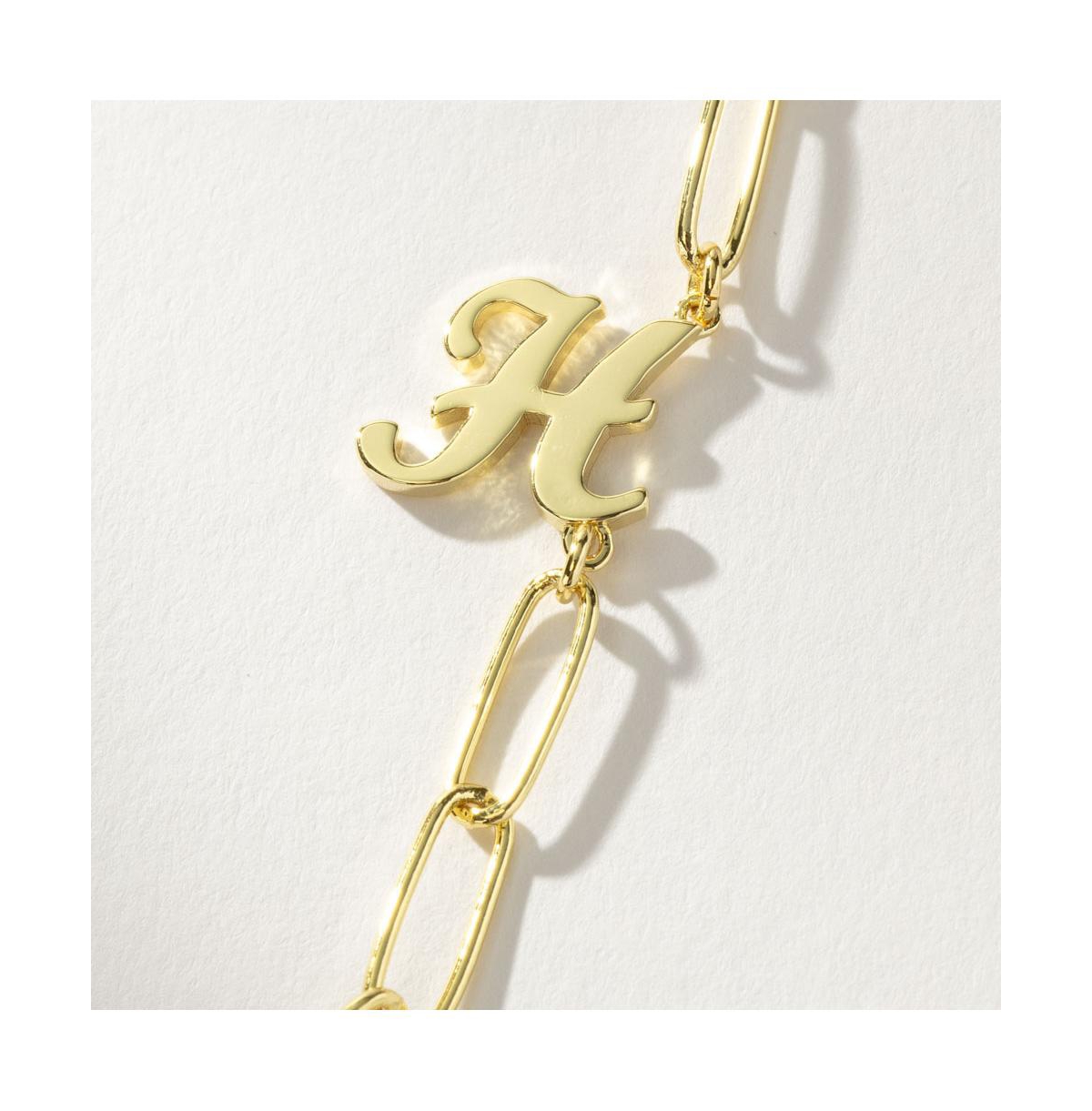 Click here for 14k Gold-Plated Cursive Initial Necklace - Gold h prices