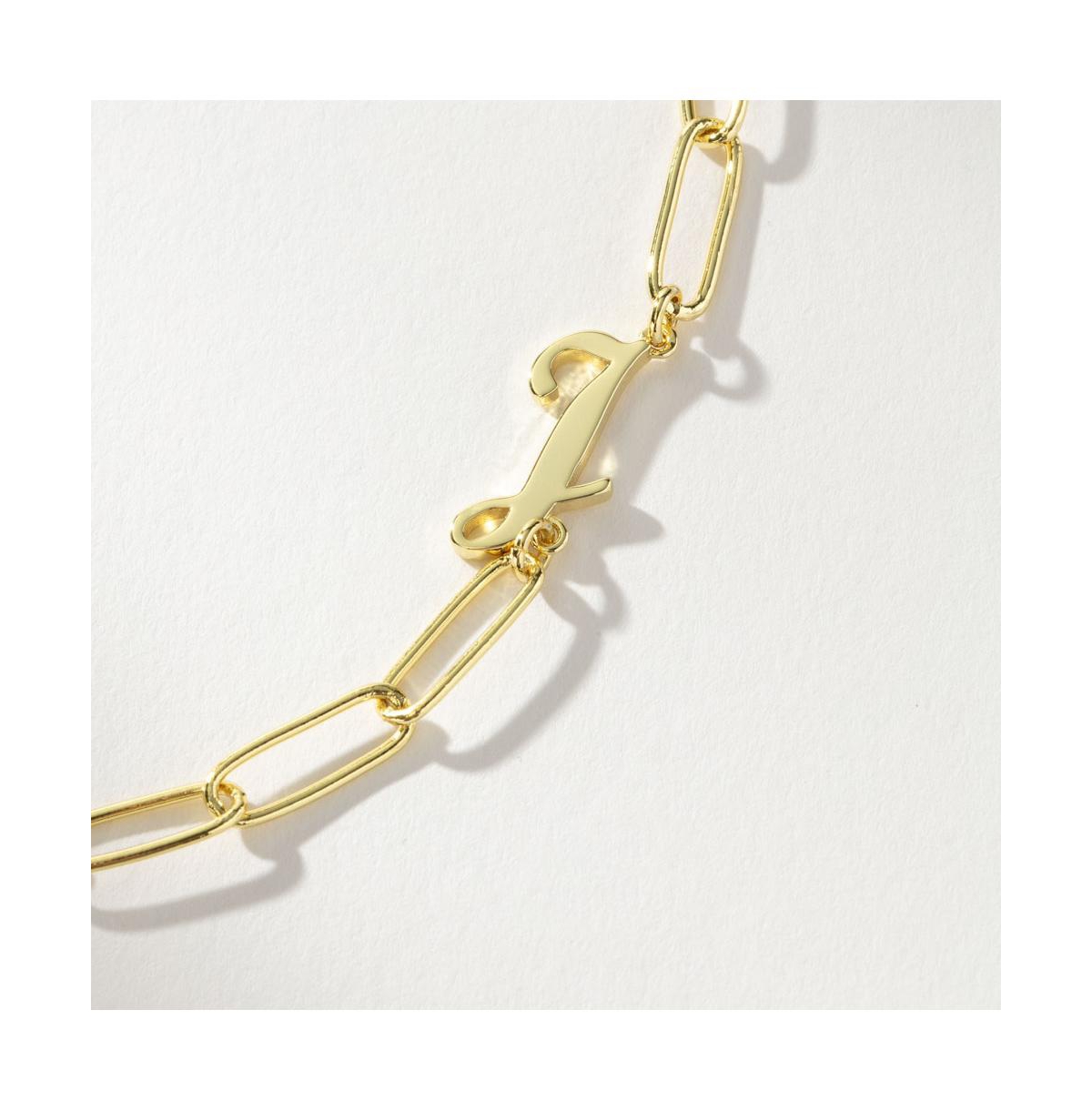 Click here for 14k Gold-Plated Cursive Initial Necklace - Gold j prices