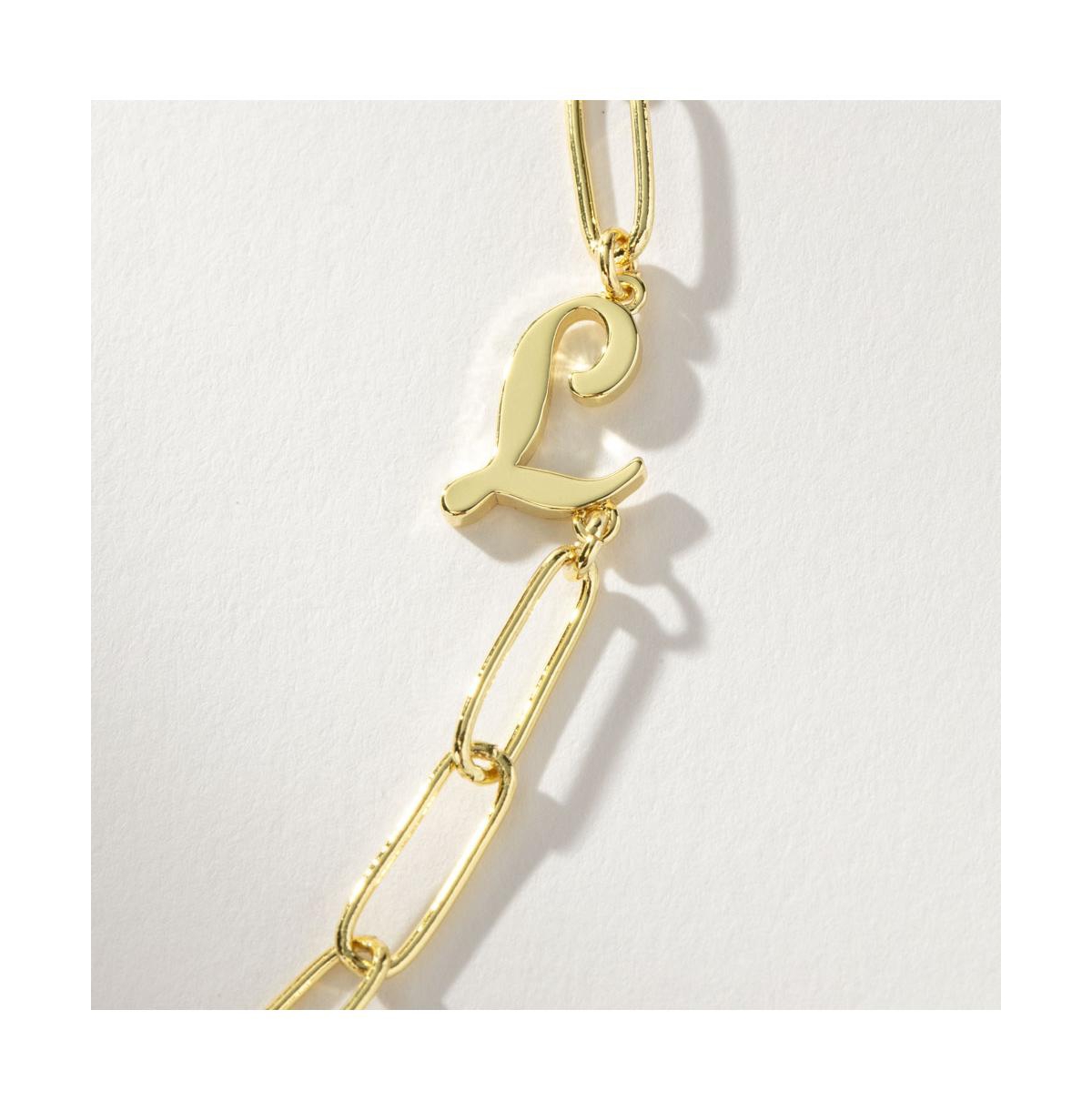 Click here for 14k Gold-Plated Cursive Initial Necklace - Gold l prices