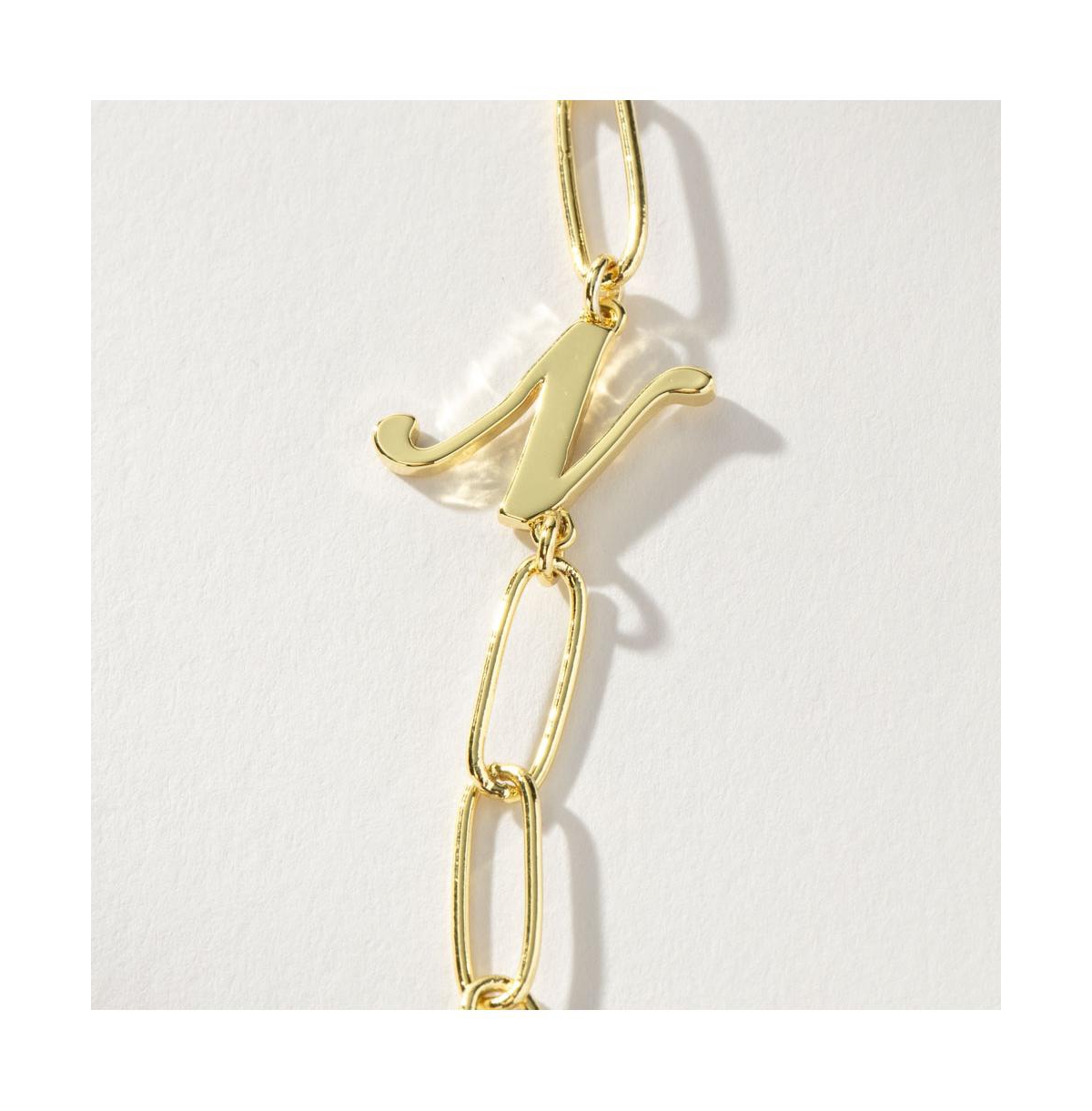 Click here for 14k Gold-Plated Cursive Initial Necklace - Gold n prices