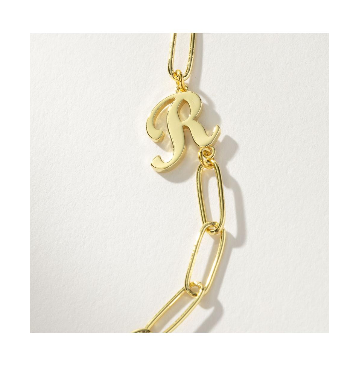 Click here for 14k Gold-Plated Cursive Initial Necklace - Gold r prices