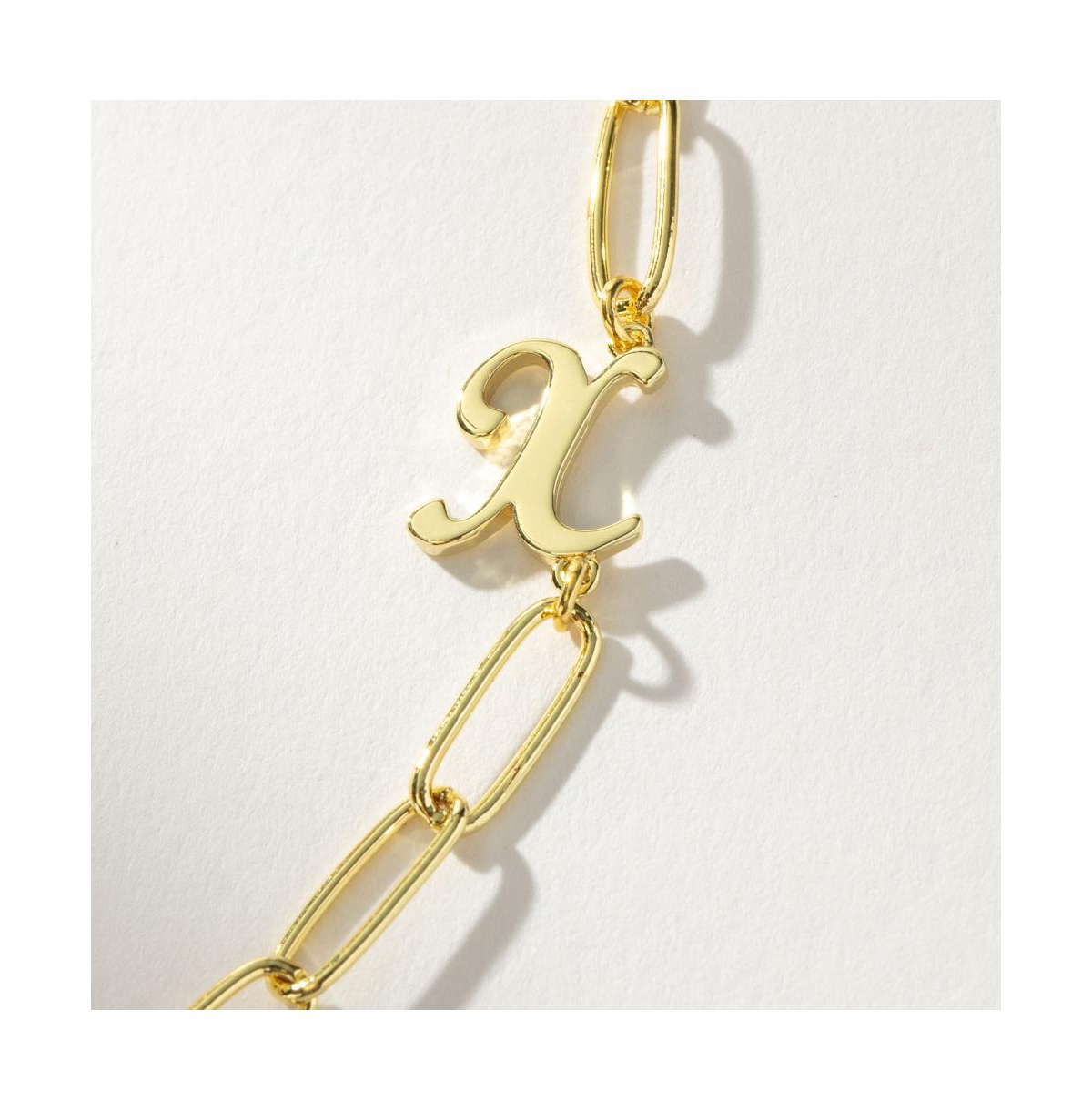 Click here for 14k Gold-Plated Cursive Initial Necklace - Gold x prices