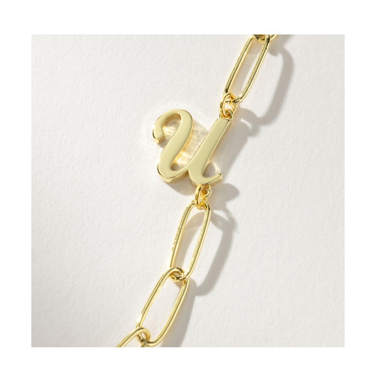 Click here for 14k Gold-Plated Cursive Initial Necklace - Gold u prices