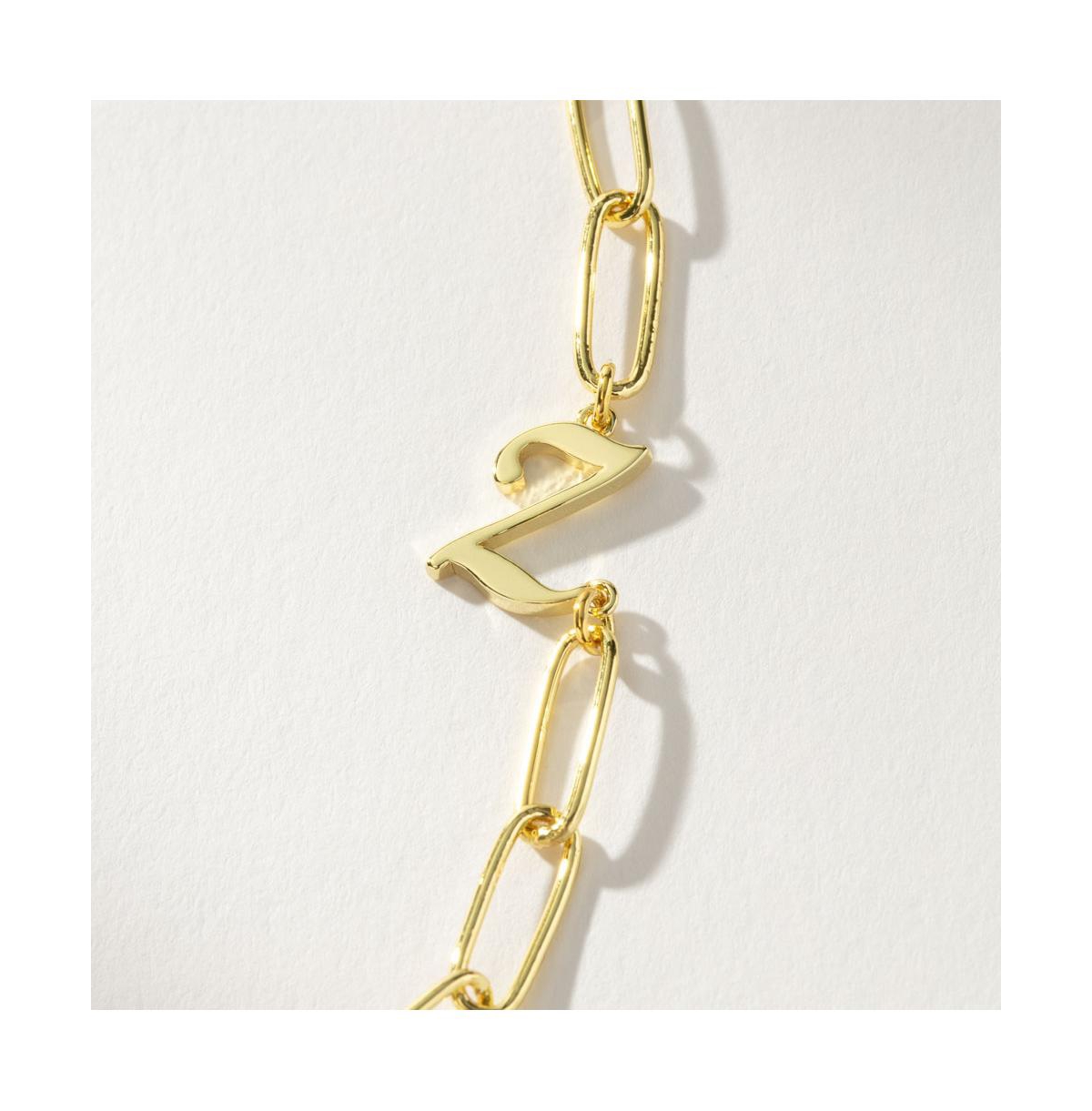 Click here for 14k Gold-Plated Cursive Initial Necklace - Gold z prices