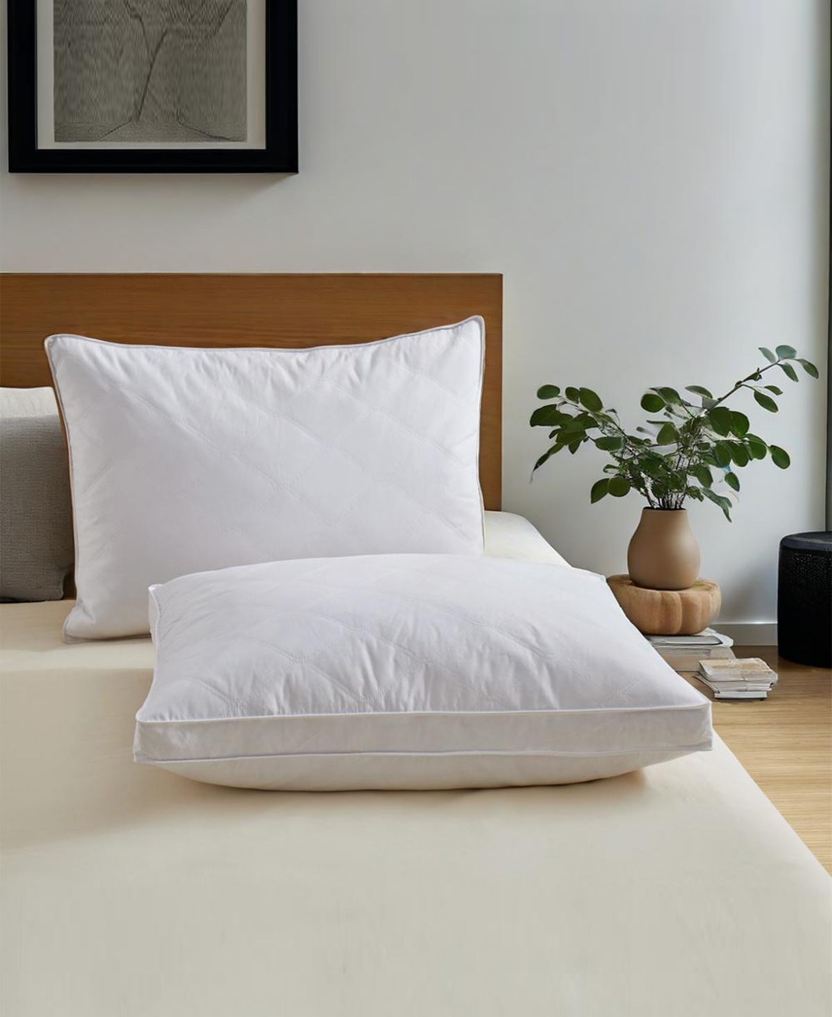 Click here for Unikome Soft Fluffy Luxury Goose Down Pillow  Stan... prices
