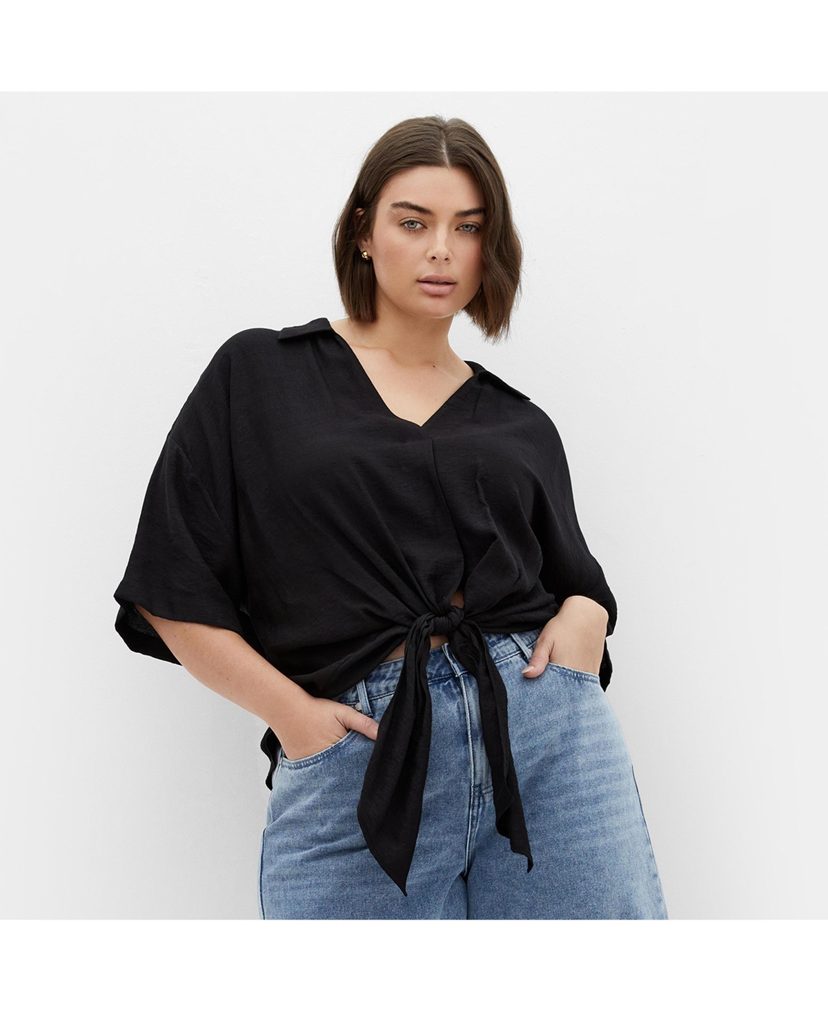 Click here for City Chic Womens Rosie Shirt - Black prices
