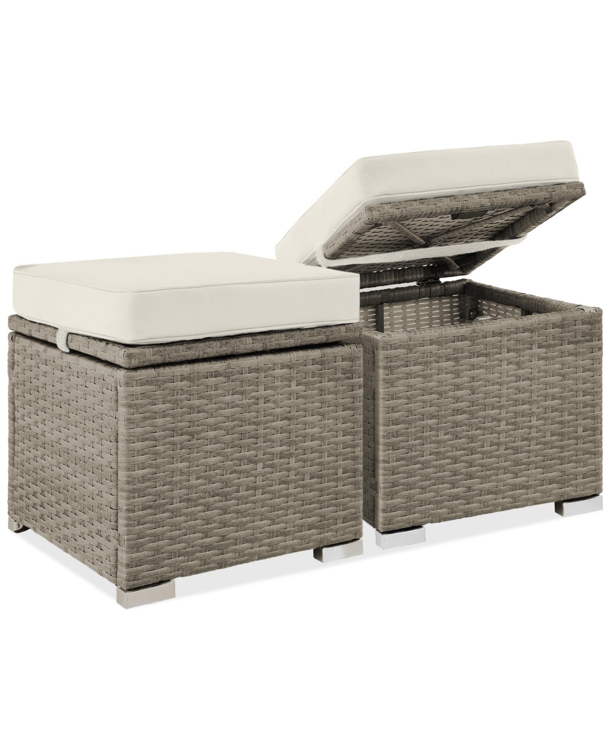 Click here for Best Choice Products Set of 2 Wicker Ottomans  Mul... prices