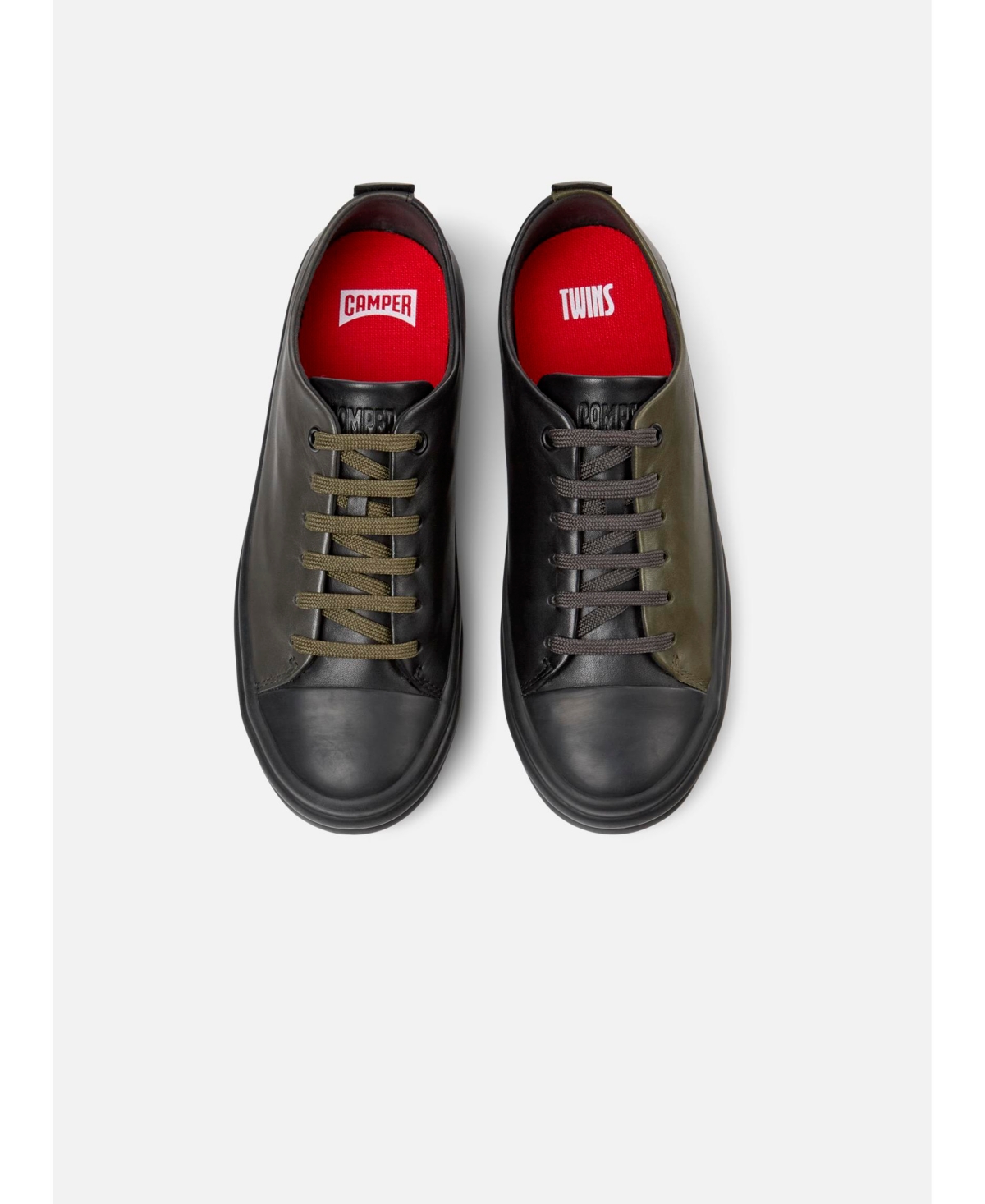 Click here for Camper Womens Hoops Twins Leather Sneaker - Multic... prices