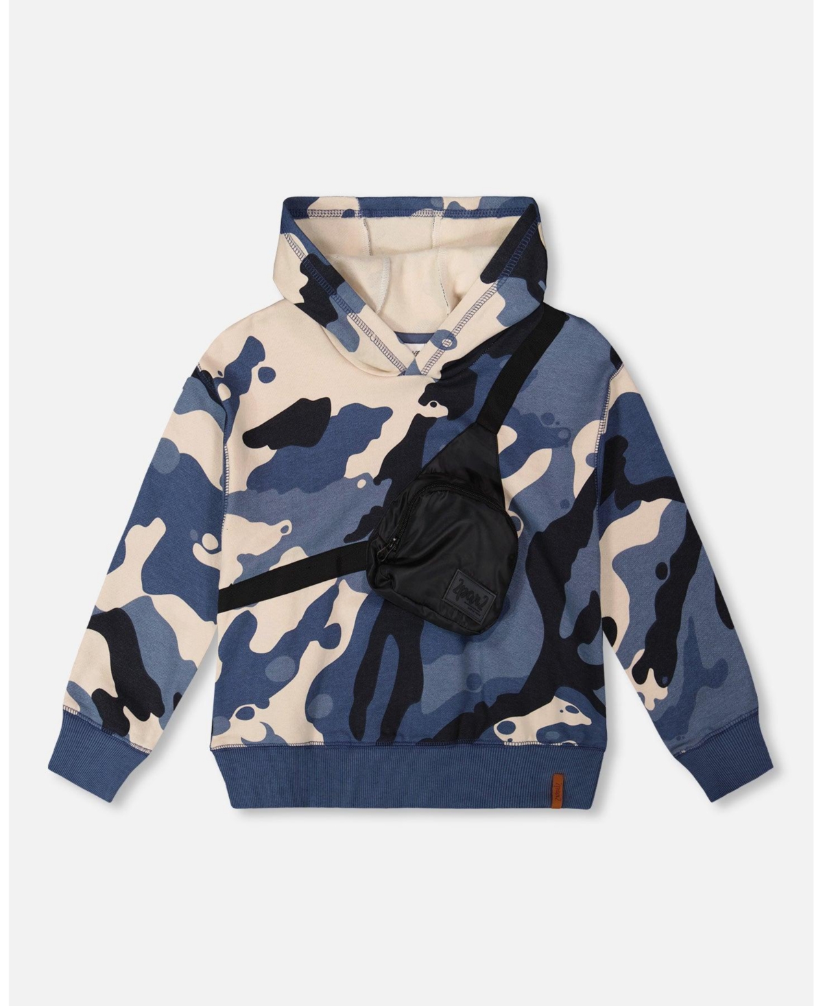 Click here for Deux par Deux Big Boys Hooded Fleece Sweatshirt wi... prices