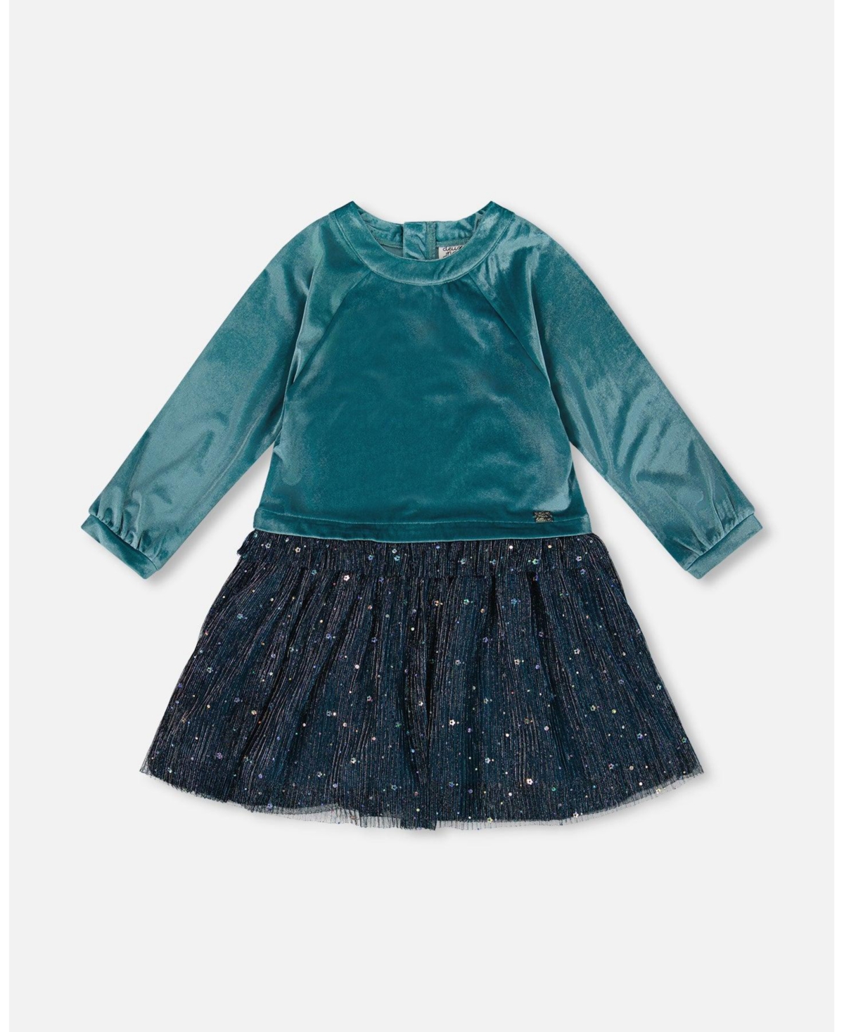 Click here for Deux par Deux Big Girls Long Sleeve Bi-Material Ve... prices