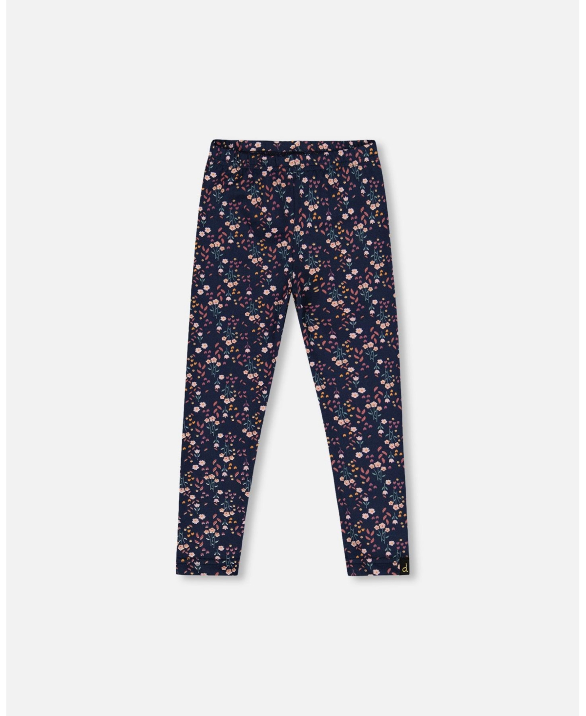 Click here for Deux par Deux Baby Girls Jersey Leggings Navy Flor... prices