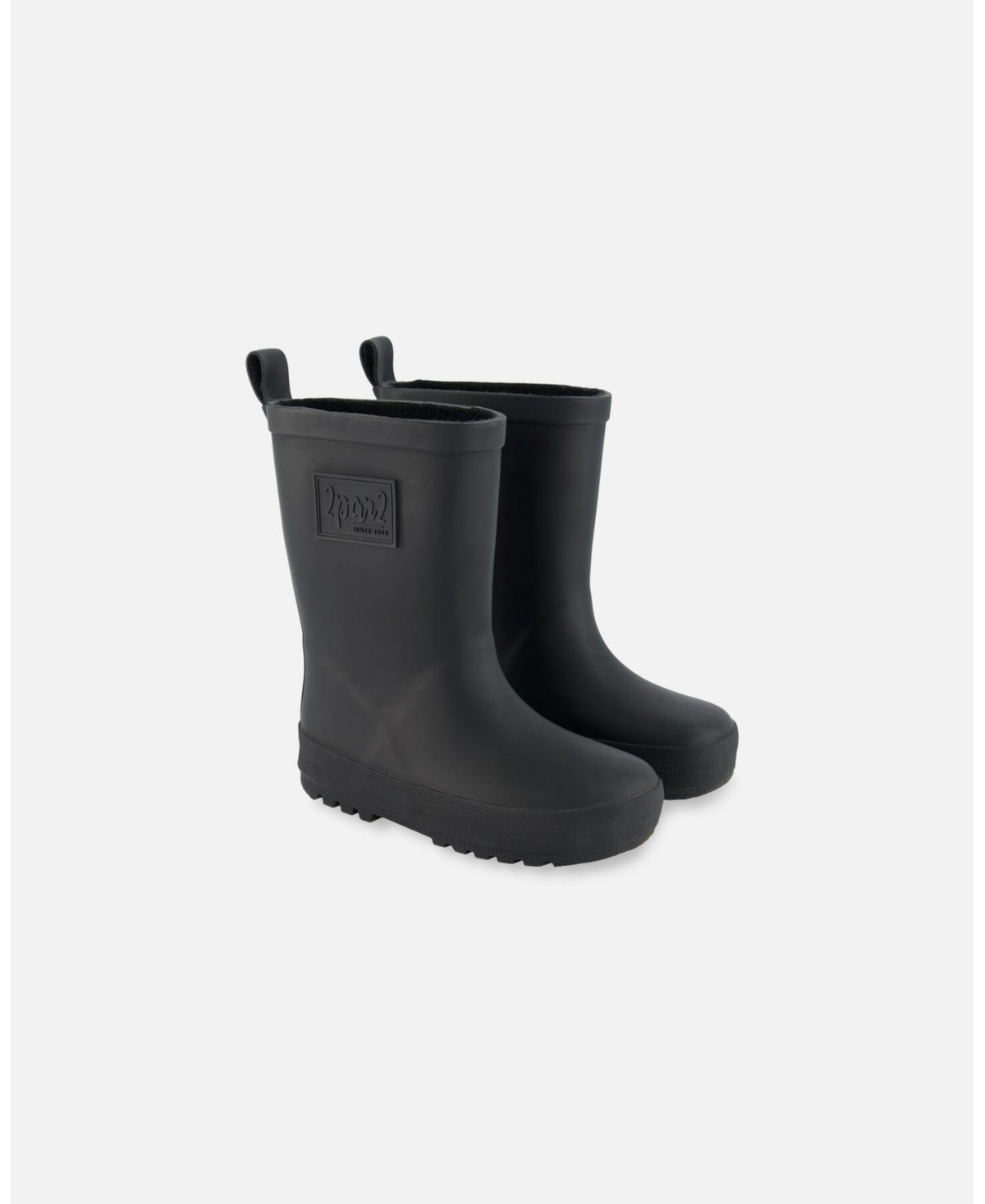 Click here for Deux par Deux Baby Unisex Rain Boots Black with Gl... prices