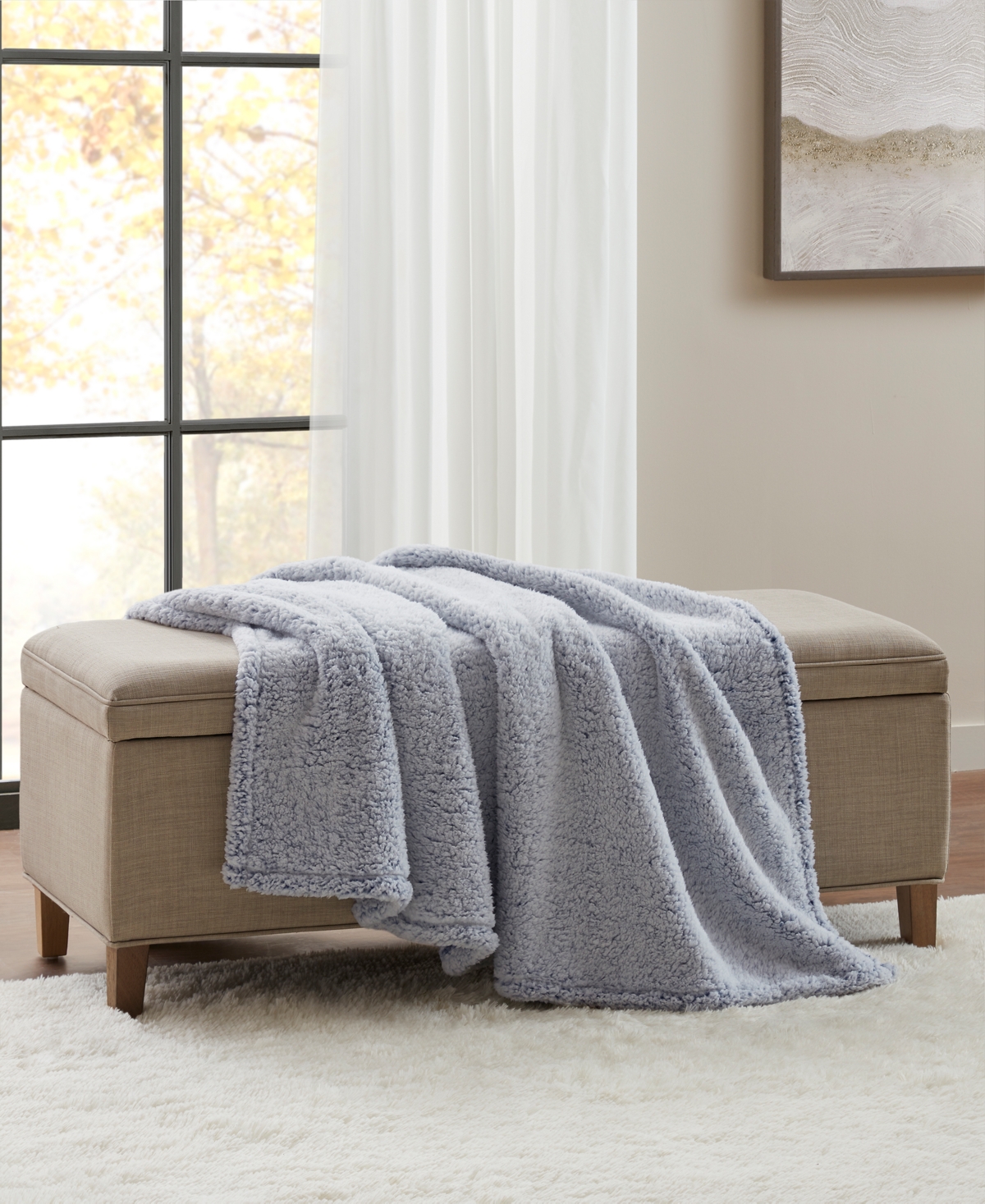 Click here for Premier Comfort Cozy Sherpa Throw Blanket  50 x 60... prices
