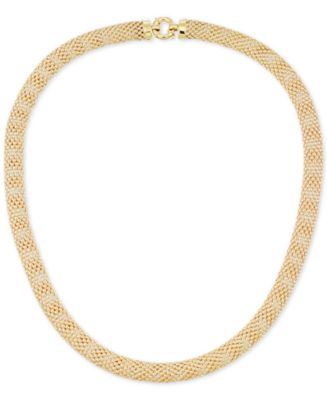 Textured Mesh Necklace in 14k Gold - Macy's