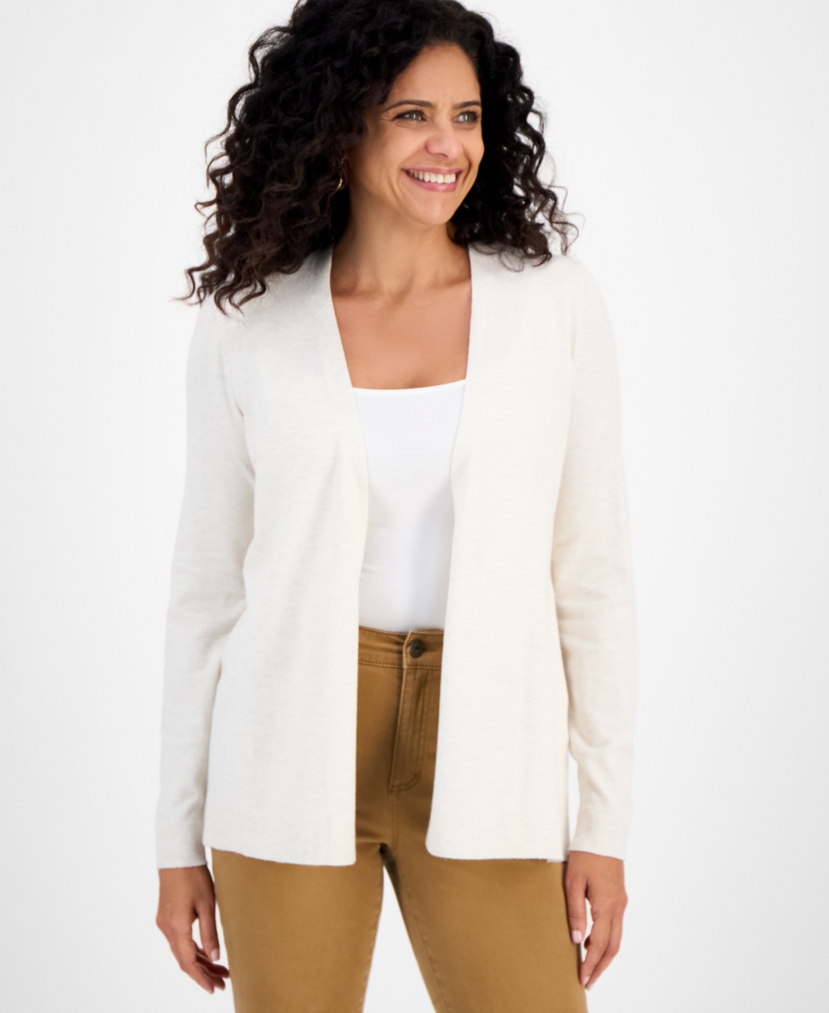 Click here for Style & Co Womens Open-Front Cardigan  Created for... prices