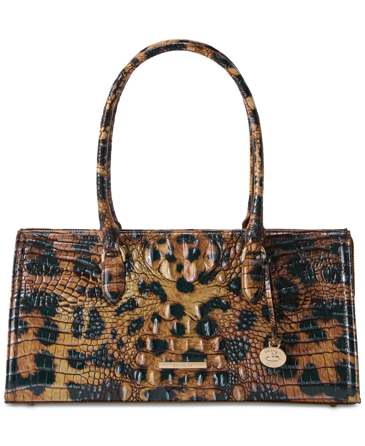 Click here for Brahmin Sophia Large Melbourne Satchel Bag - Golde... prices