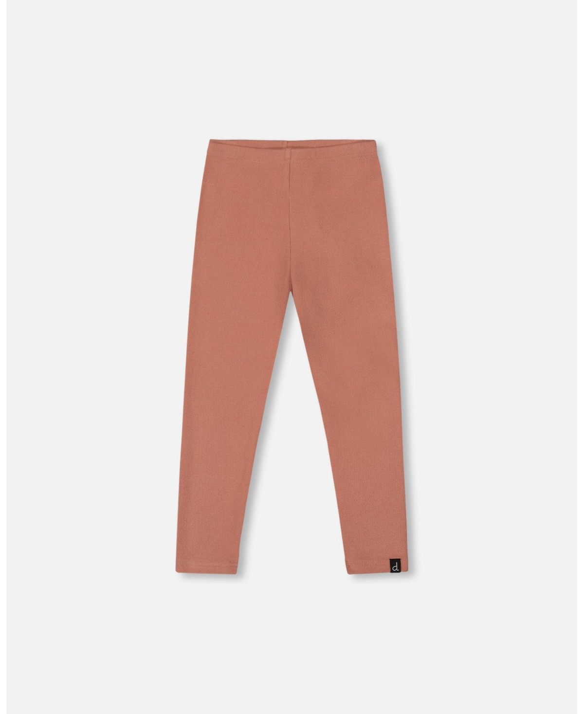 Deux par Deux Girl Super Soft Ribbed Leggings Dusty Pink - Child - Dusty pink