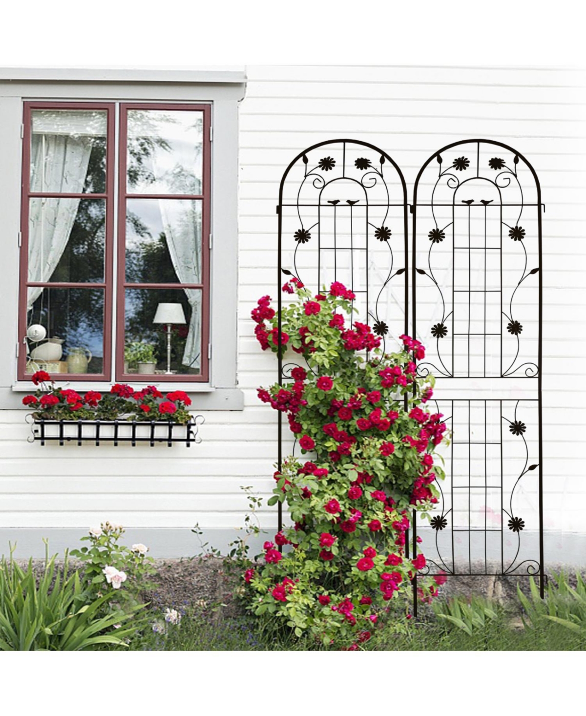 Click here for Streamdale Furniture 2 Pack Metal Garden Trellis 8... prices