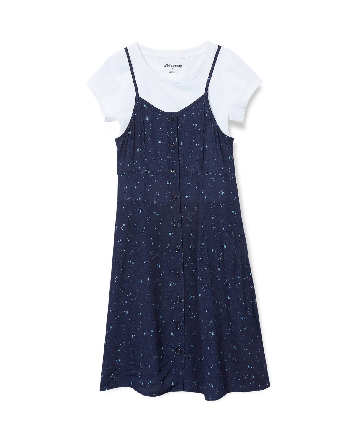 Click here for Lands End Girls Slip Dress with Short Sleeve Tee -... prices