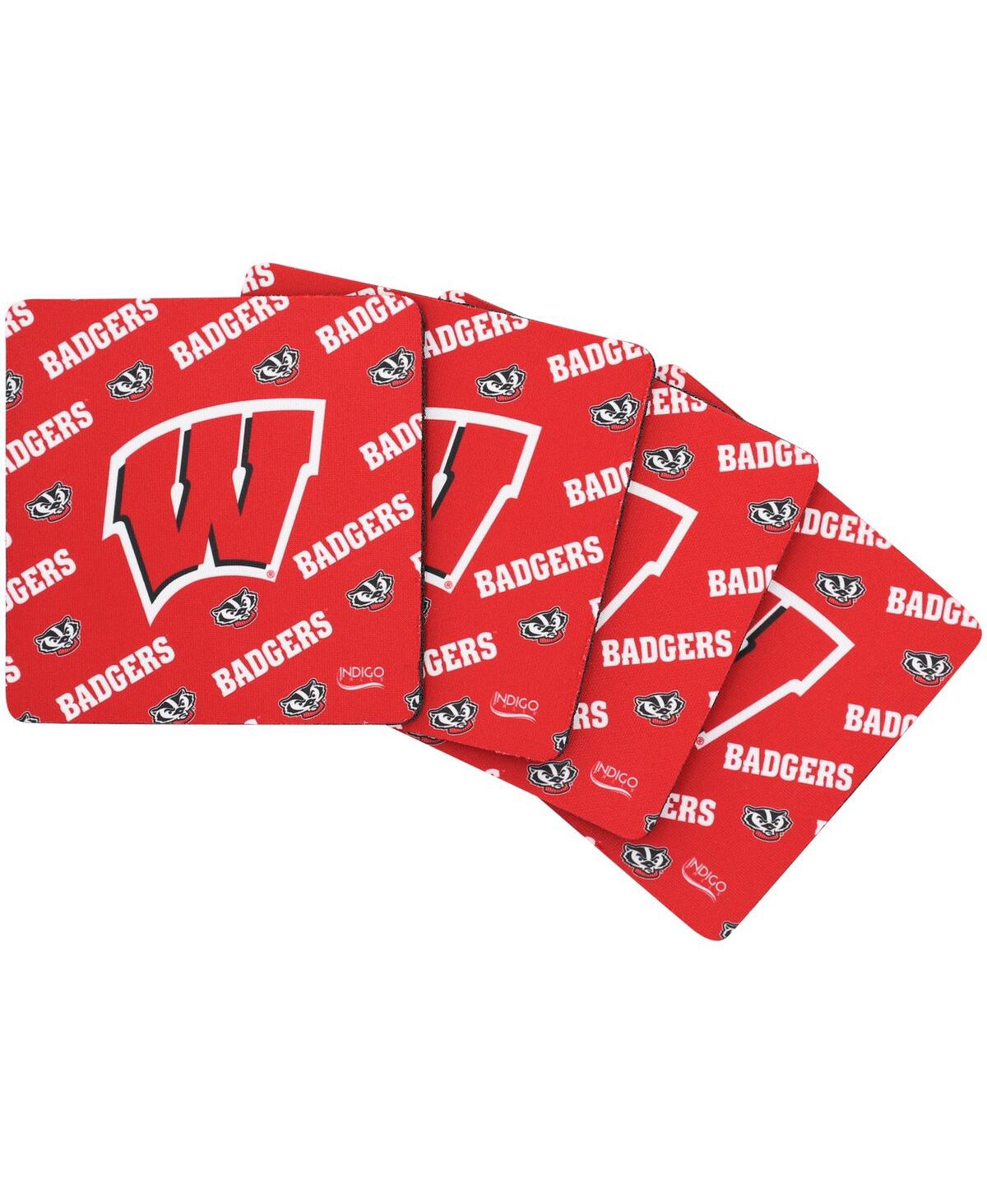 Click here for Indigo Falls Wisconsin Badgers 4-Pack Square Repea... prices