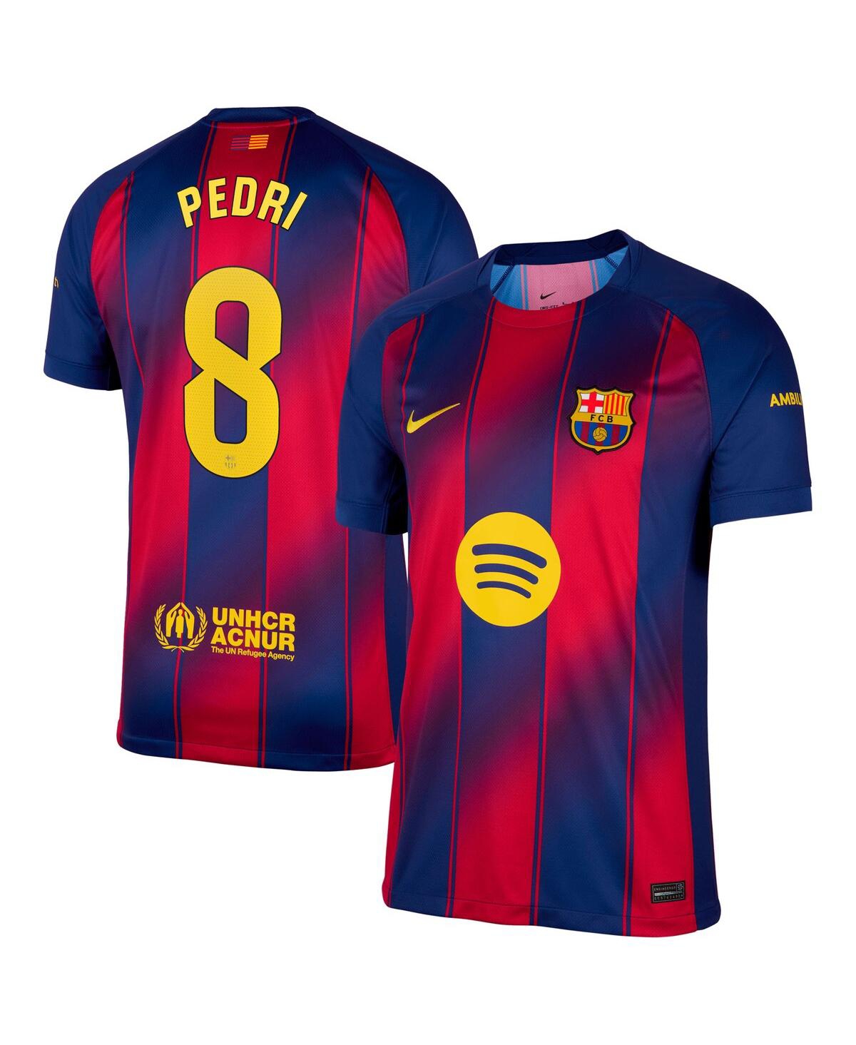 Click here for Nike Mens Pedri Navy Barcelona 2025/26 Home Replic... prices