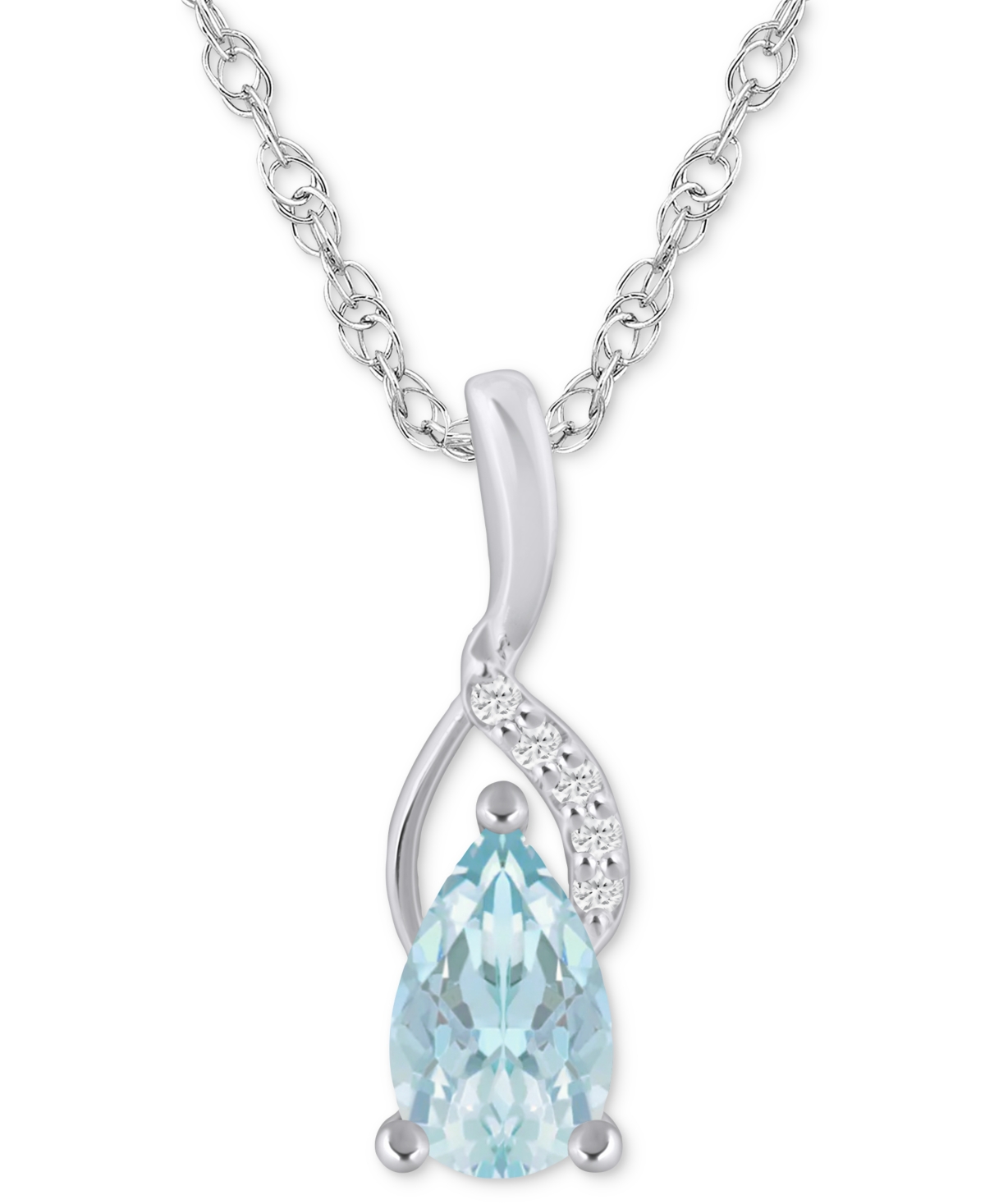 Click here for Macys Gemstone and Diamond Accent Necklace in 10K... prices