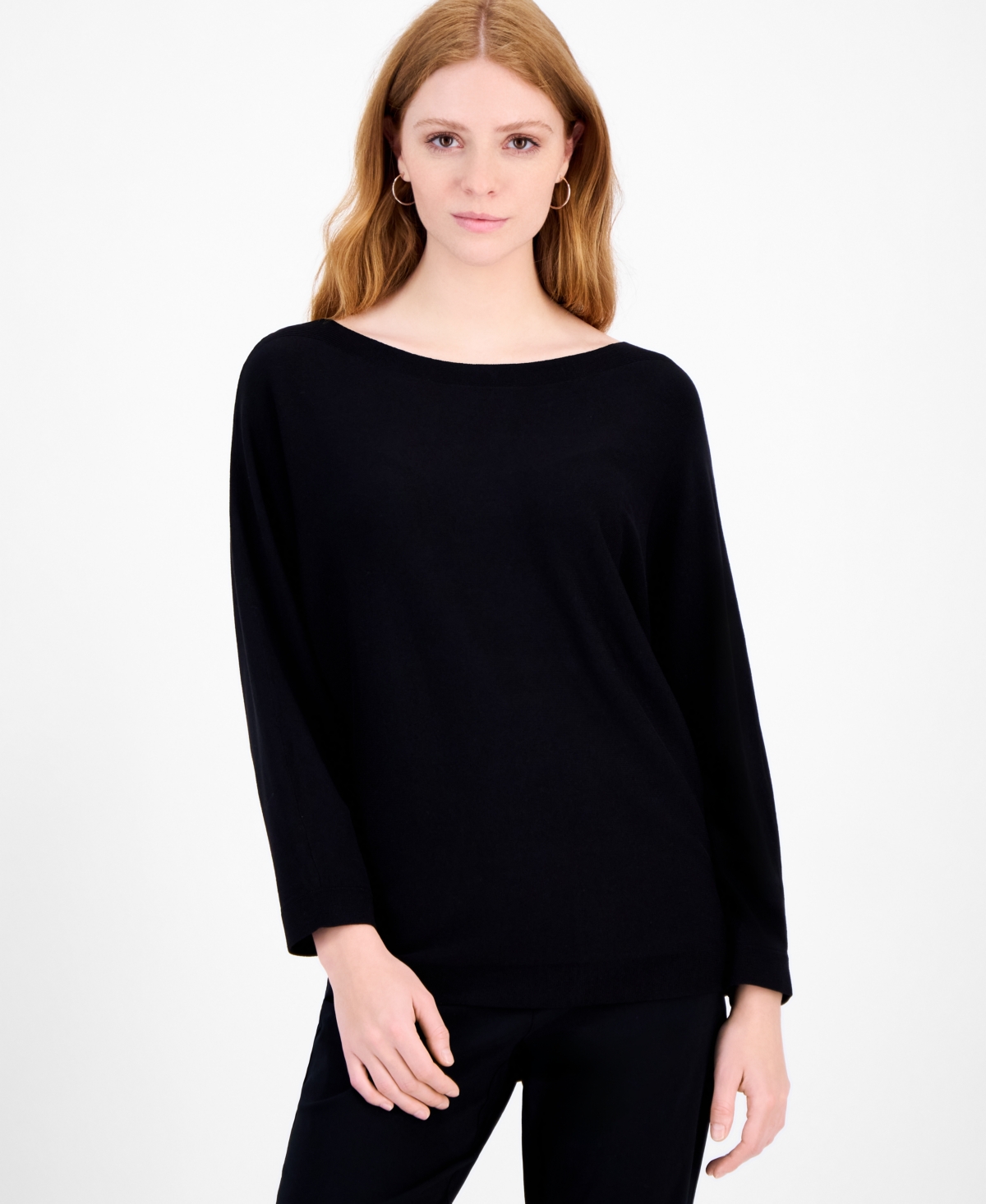 Click here for Jm Collection Womens Boat-Neck Dolman-Sleeve Sweat... prices